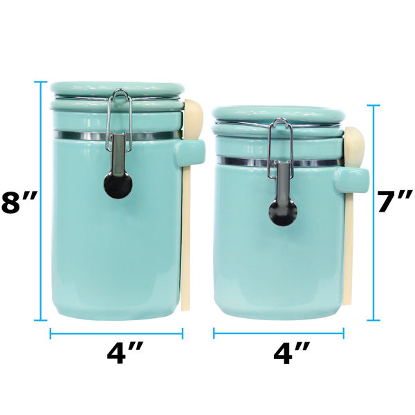 Prep & Savour Donuts 4 Piece Kitchen Canister Set & Reviews | Wayfair