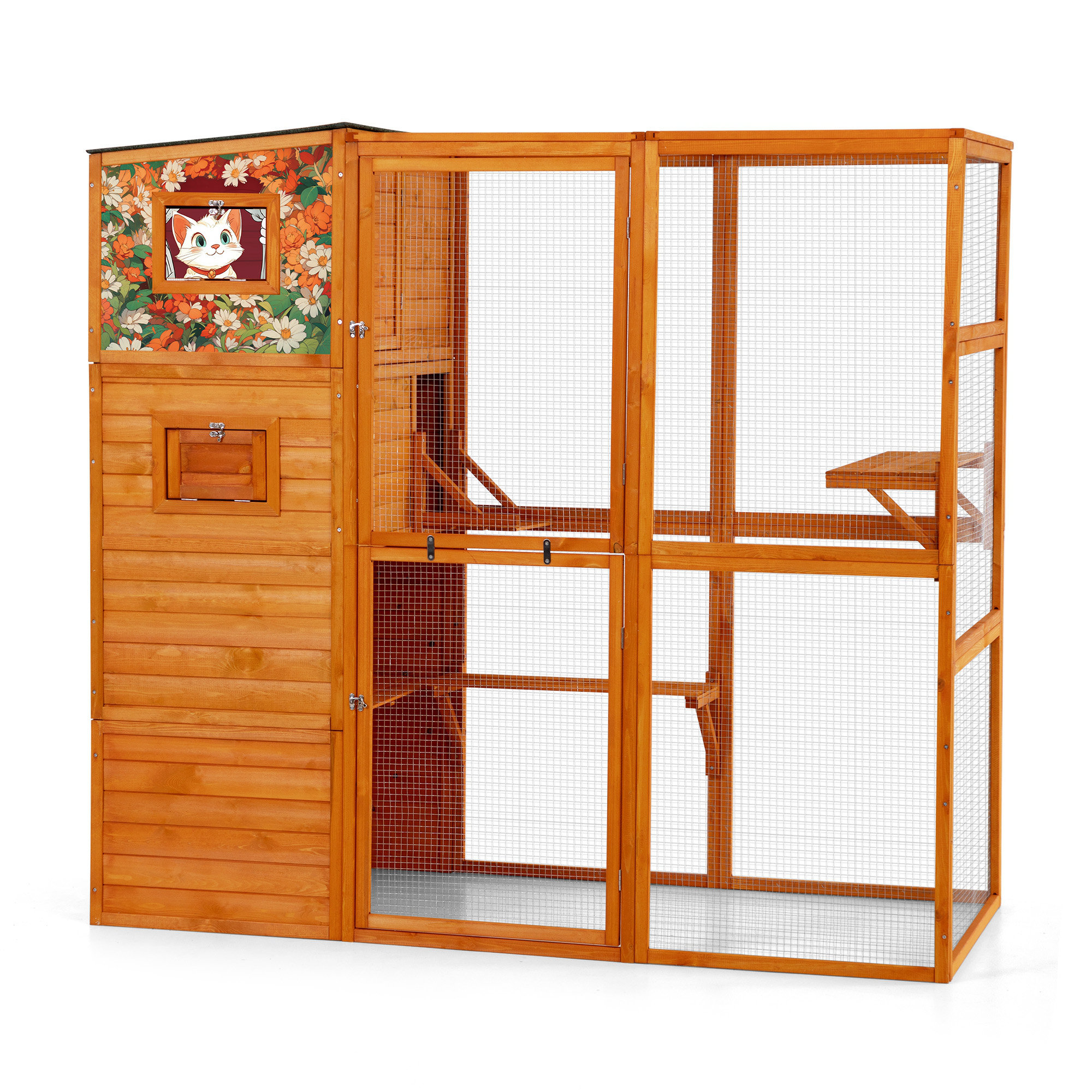 One Allium Way Large Outdoor Cat Enclosure - Wayfair Canada
