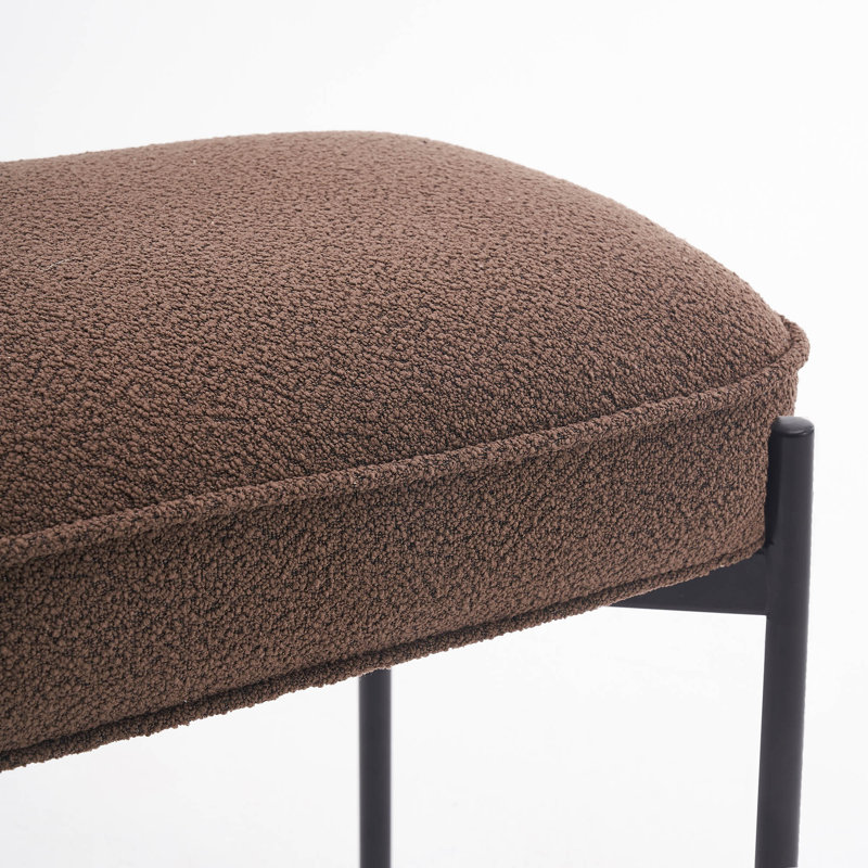 Ebern Designs Romere Vanity Stool Fabric Upholstered Accent Stool ...