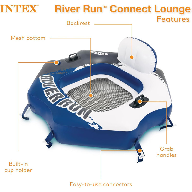 Intex River Run Connect Lounge Pool Floats & Reviews | Wayfair