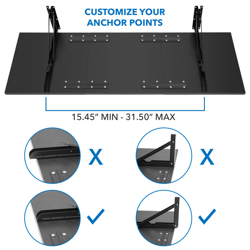 Mount-it! Wall Mounted Drop Leaf Table / Workbench & Reviews | Wayfair