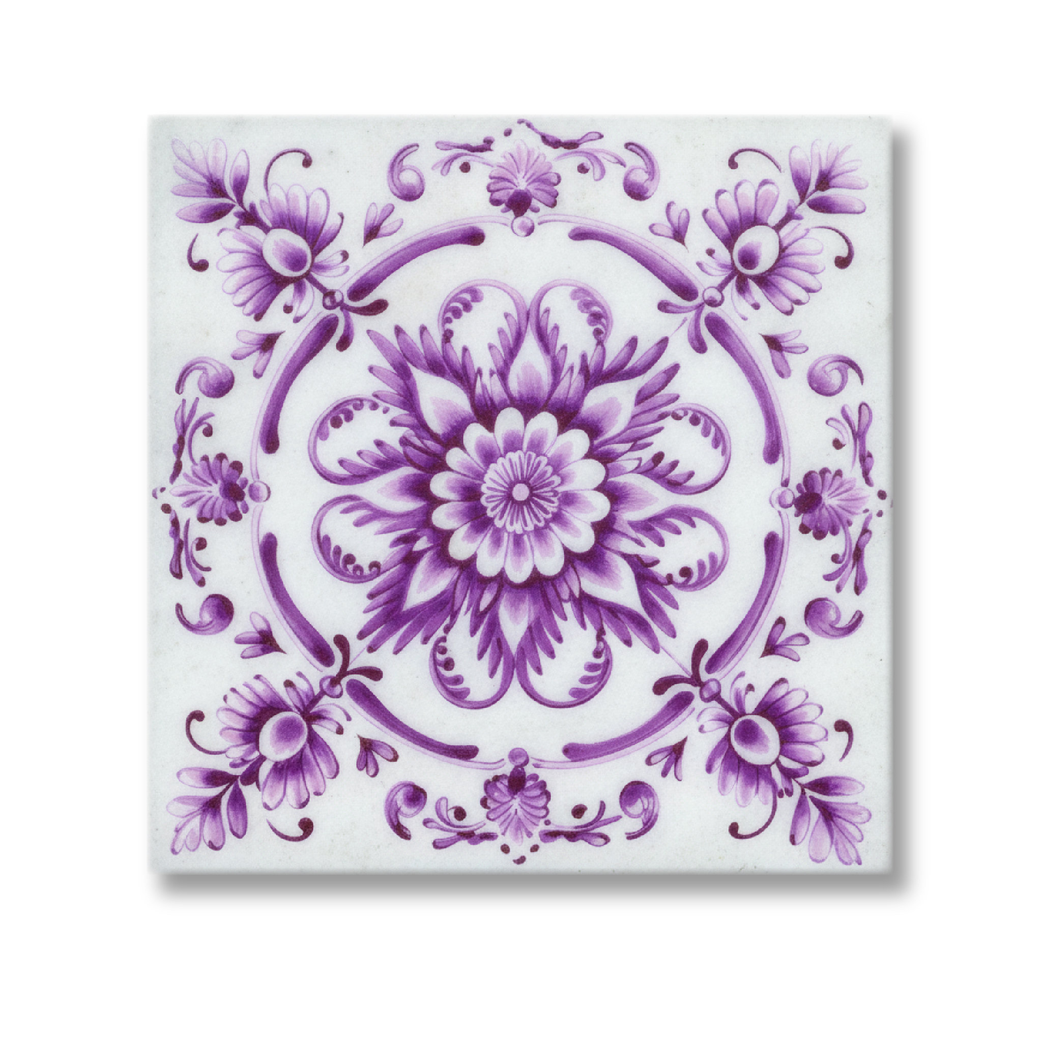 Maricera Florentina-Puple-Engraved Marble Tile - Wayfair Canada