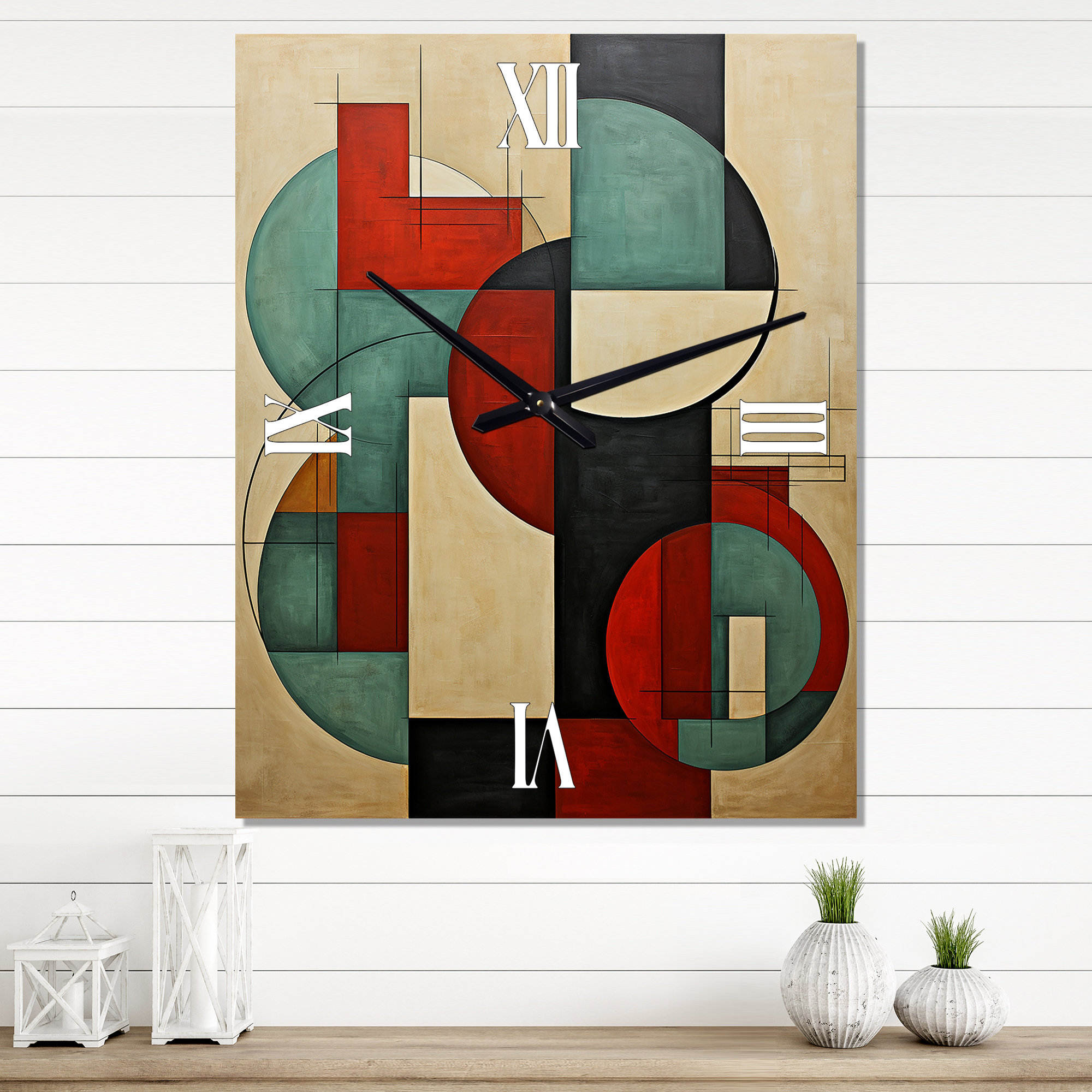 Design Art Deconstructed Moon Phases Retro Minimal - Transitional Wall ...