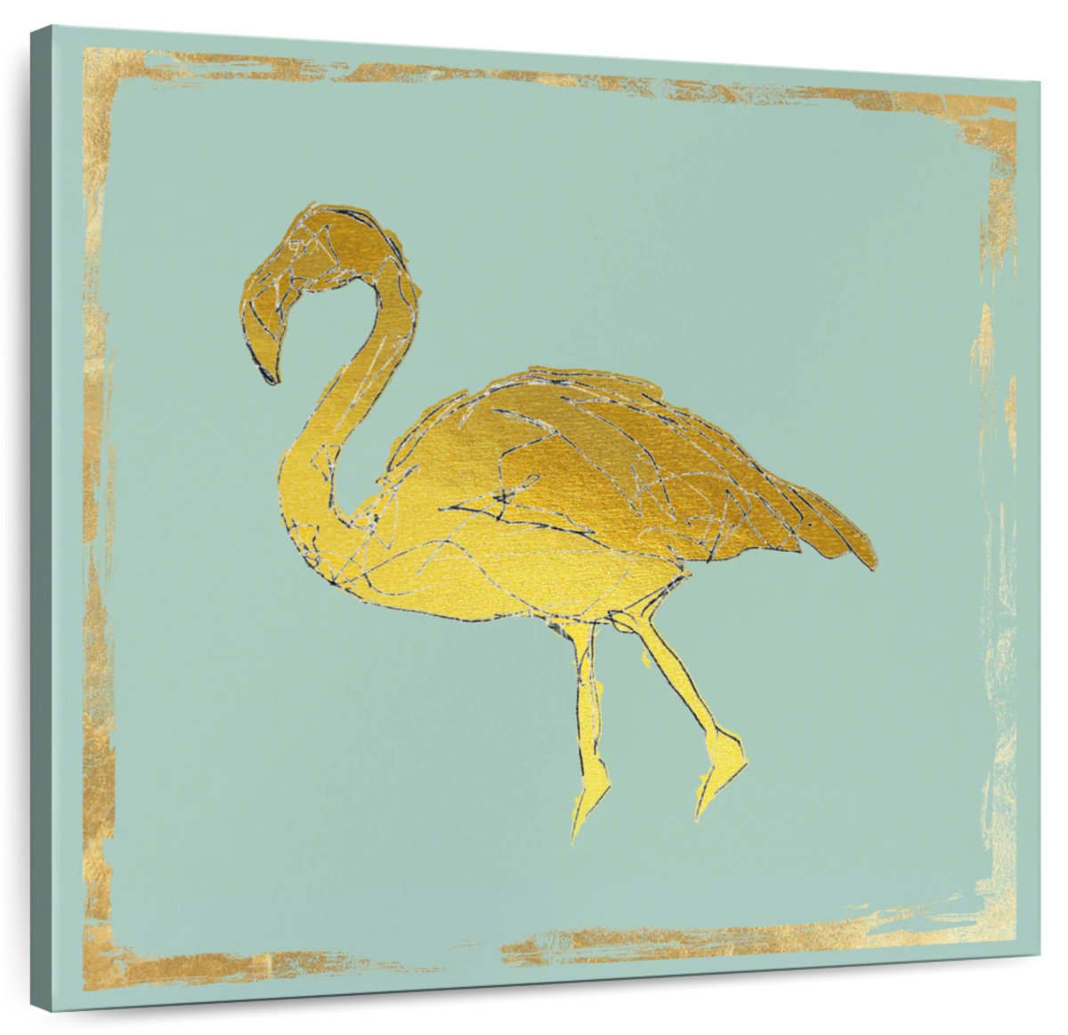 Ebern Designs Crowle Golden Flamingo III | Wayfair