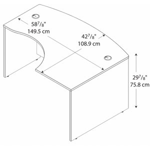 Bush Business Furniture Series C L-Shaped Desk Shell & Reviews | Wayfair