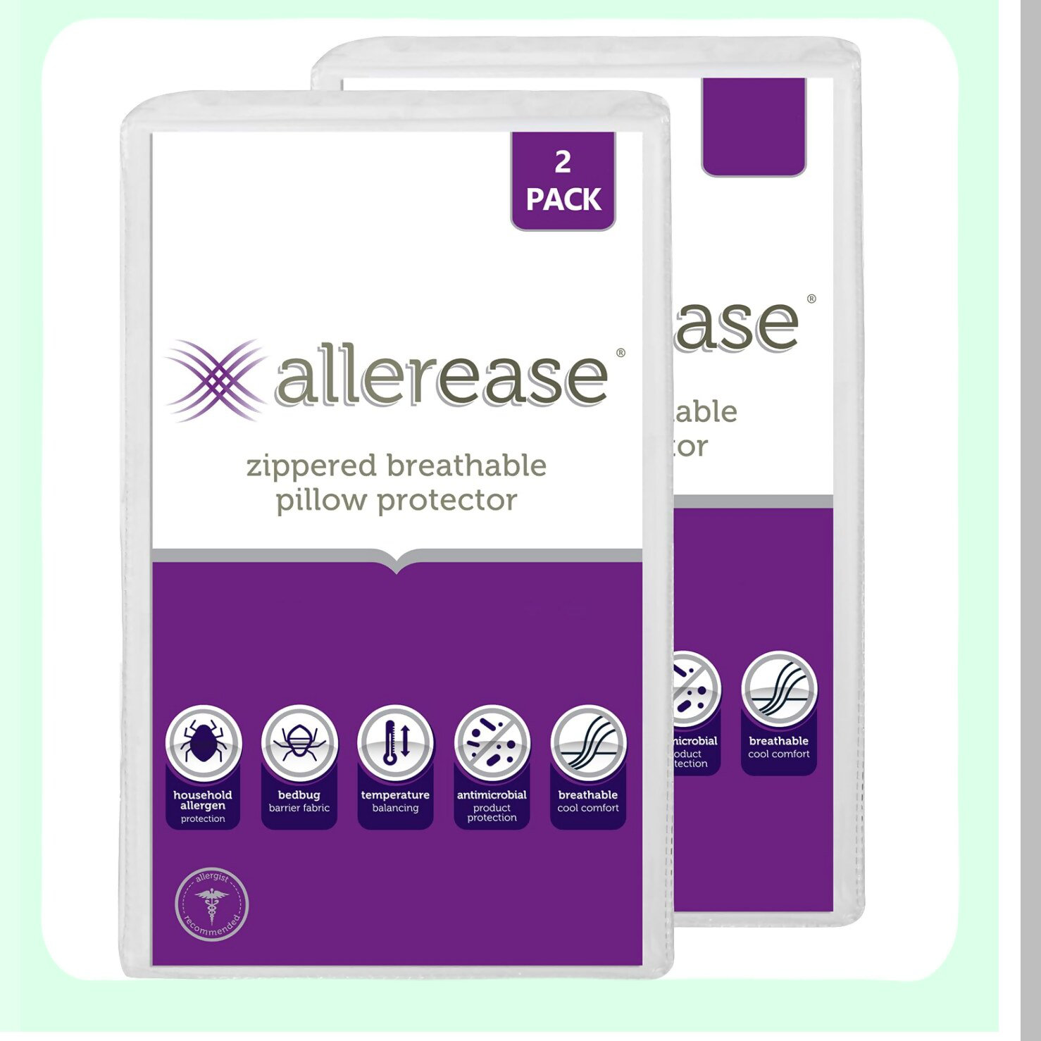 BRBCA Temperature Balance Allergy Pillow Guards - 2 Pack | Premium ...