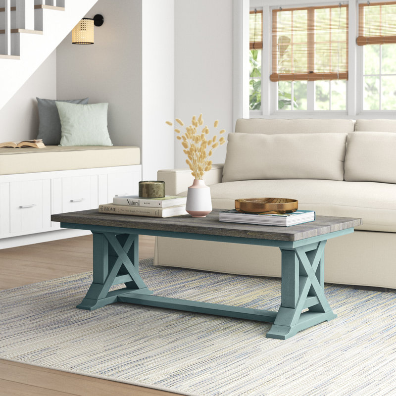 Rosecliff Heights Brenai Trestle Coffee Table & Reviews | Wayfair