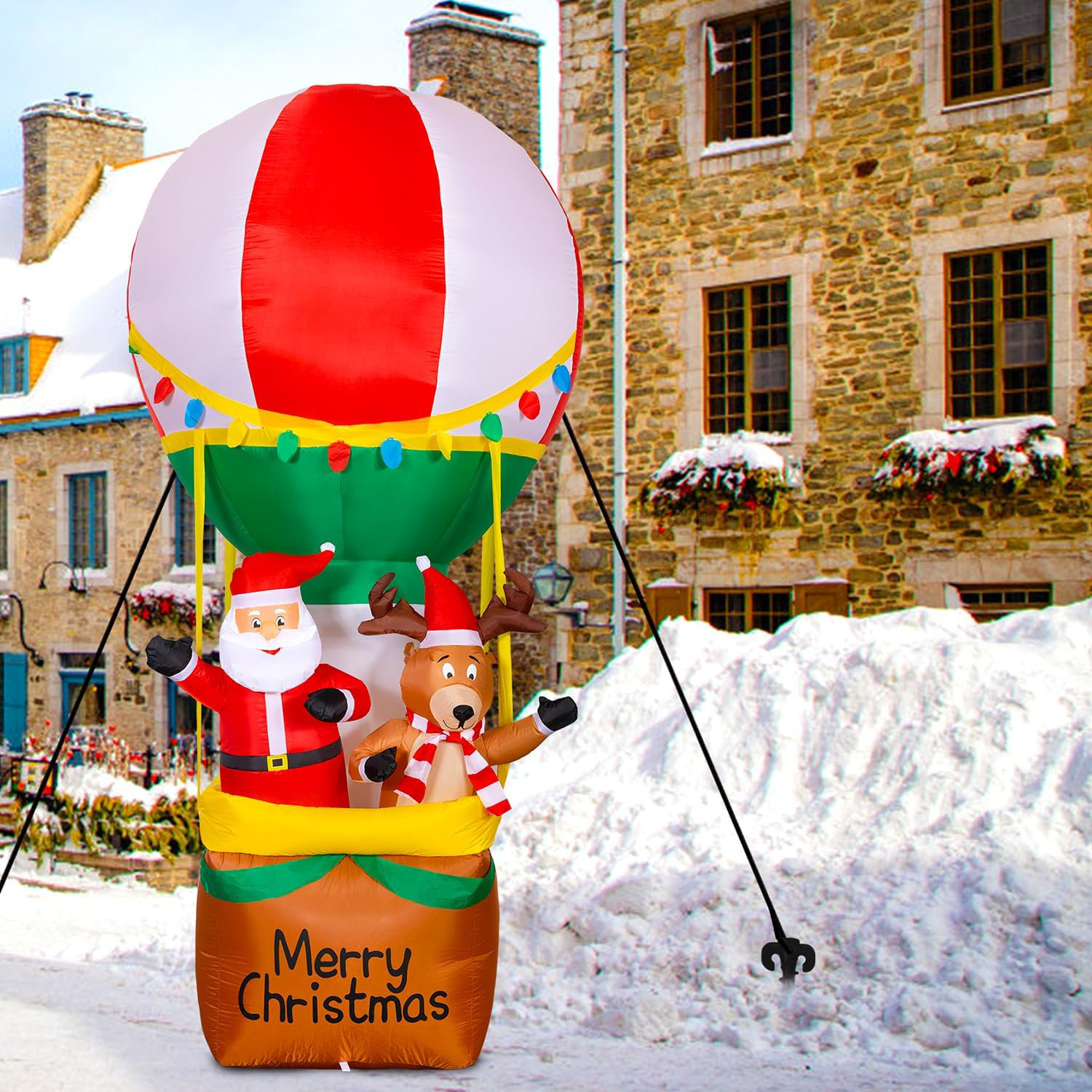 The Holiday Aisle® 9FT Tall Christmas Yard Inflatables Outdoor, Blow Up ...