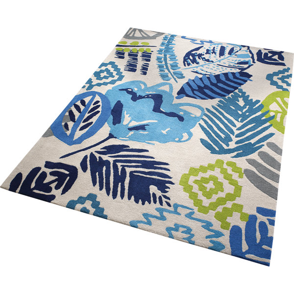 Esprit Tara Handmade Tufted Blue Rug | Wayfair.co.uk