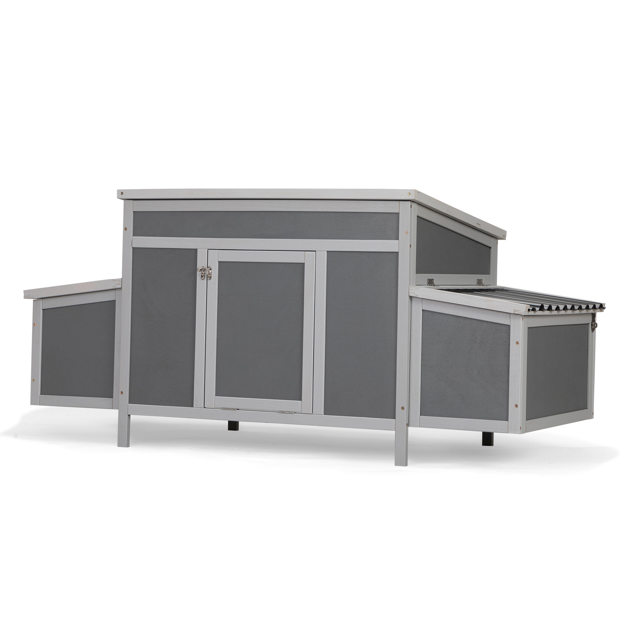 Tucker Murphy Pet™ Wooden Chicken Coop, Large Duck Coop, Outdoor Rabbit ...