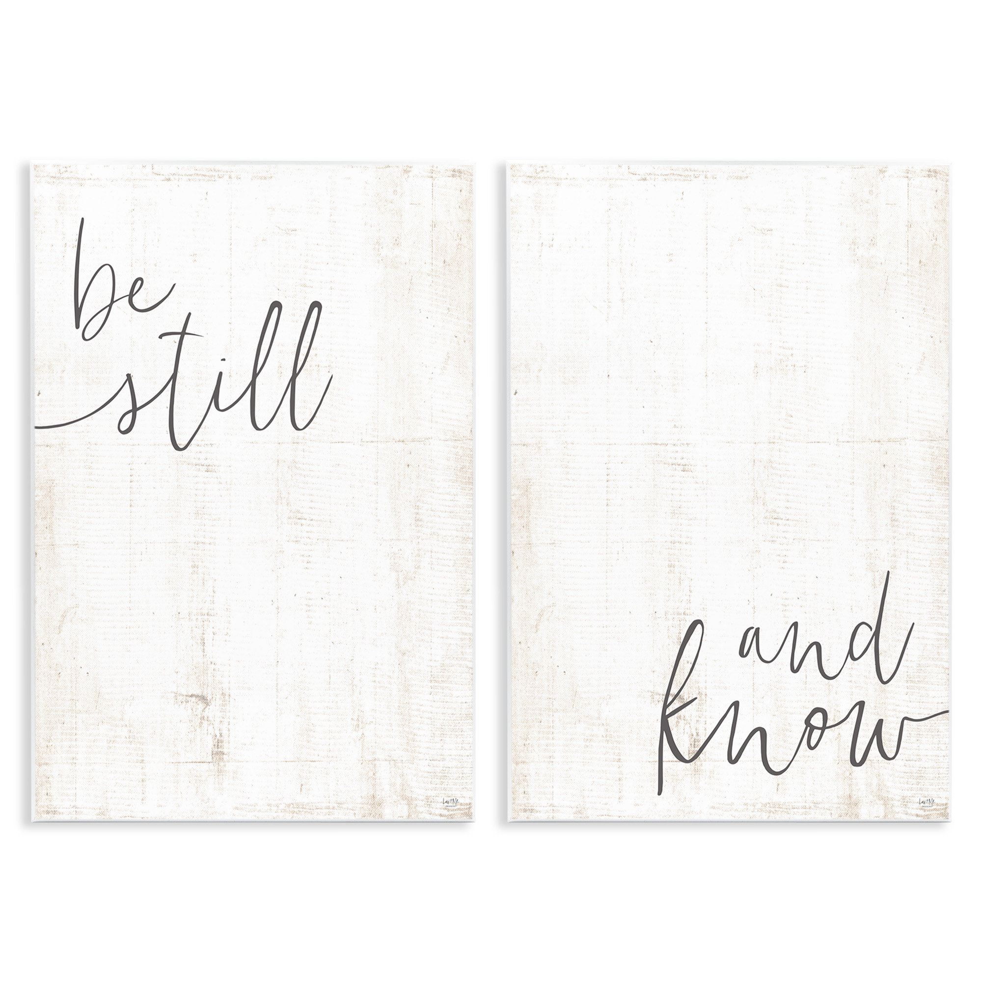 Stupell Industries Be Still And Know Calligraphy Inspirational ...