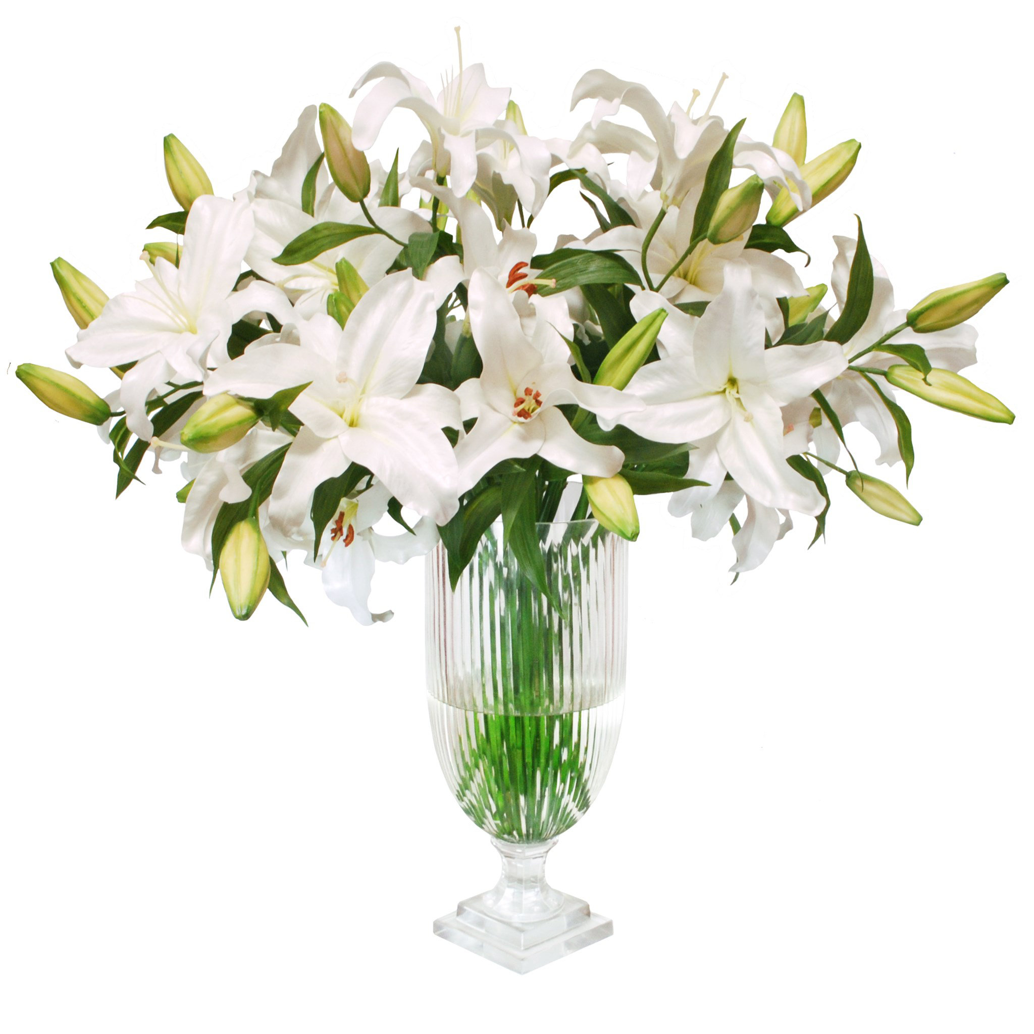 Winward Silks Tulip Centerpiece in Vase | Wayfair