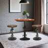 17 Stories Set Of 2,American Antique Industrial DIY Crank Stool Cast ...