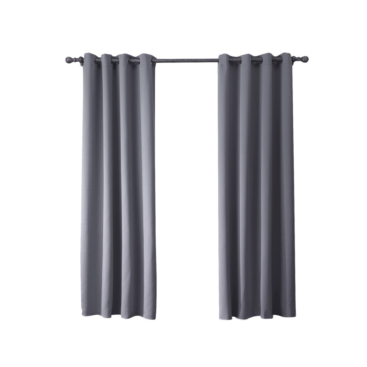 Eider & Ivory™ Bedroom Blackout (85% Block) Curtains Two Pieces of 49 ...