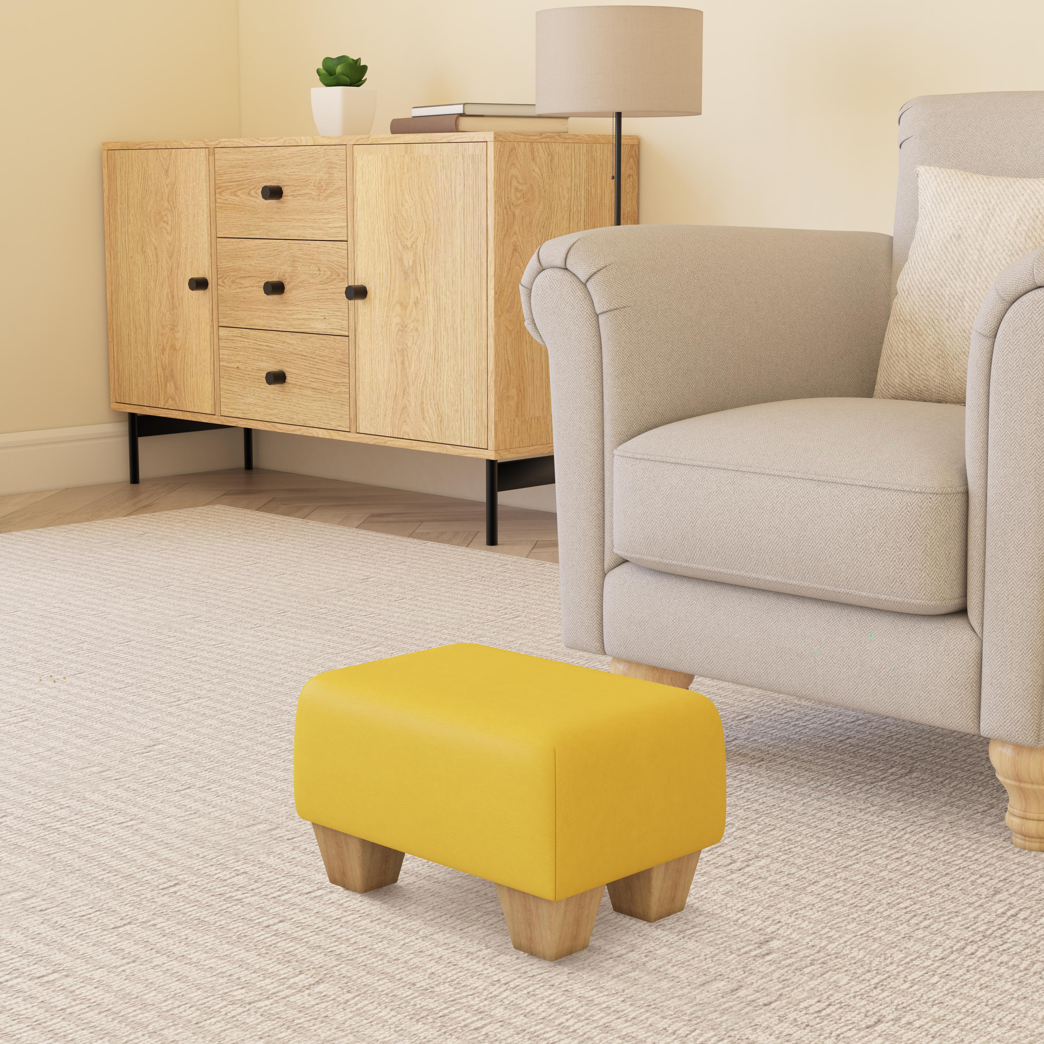 Latitude Run Beong Faux Leather - Mahogany Wood Chunky Legs | Wayfair.ie