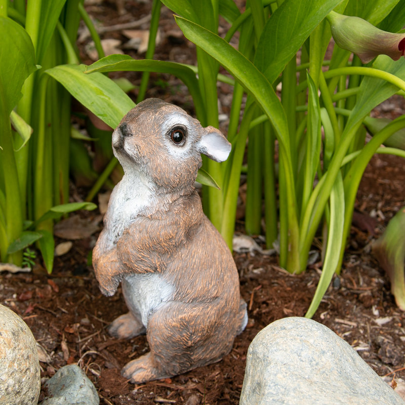 August Grove® Jayleen Bunny / Rabbit Weather Resistant Garden Statue ...