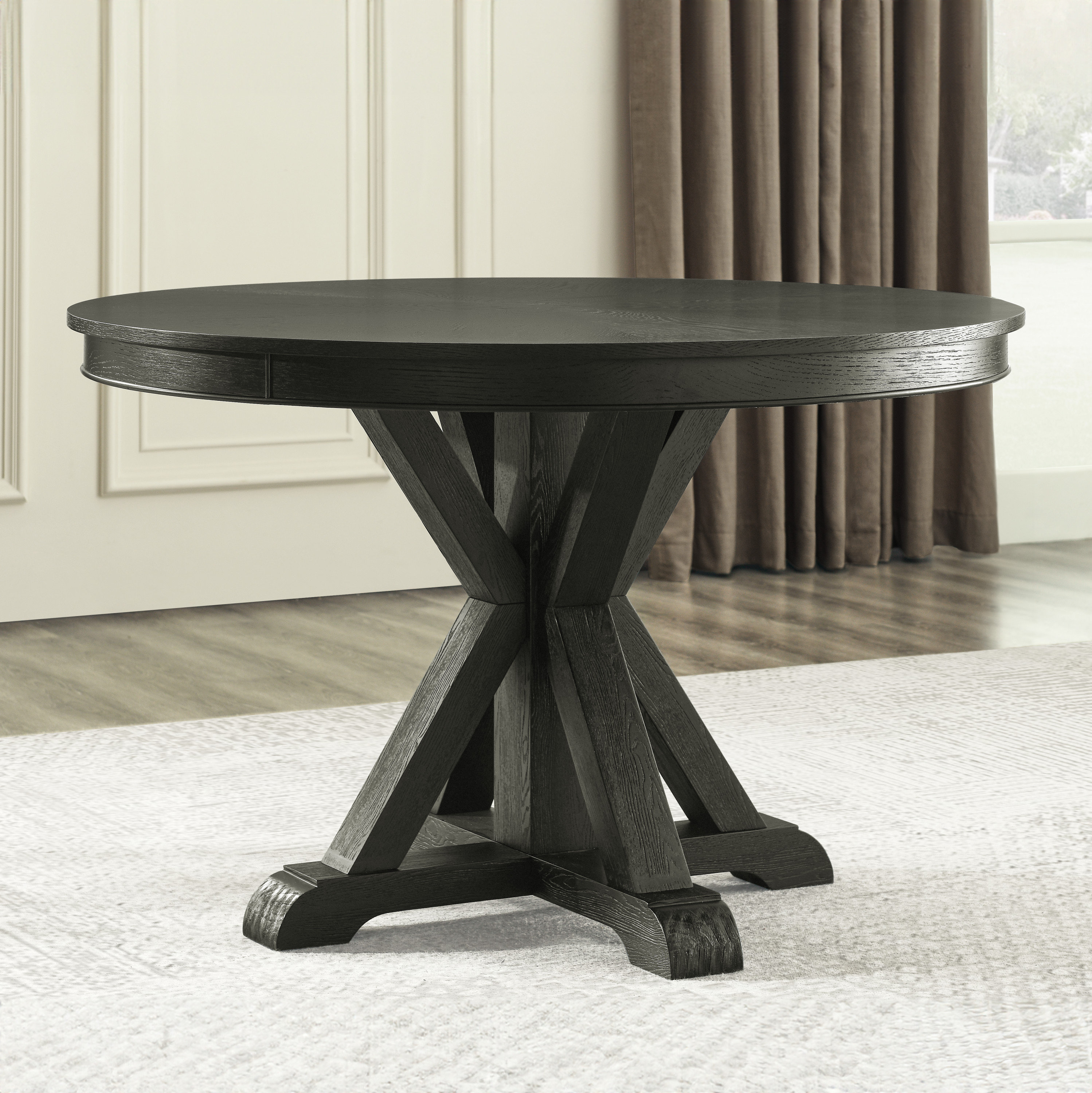 Trent Austin Design® Resendez Rylie 48" Round Wood Dining Table ...