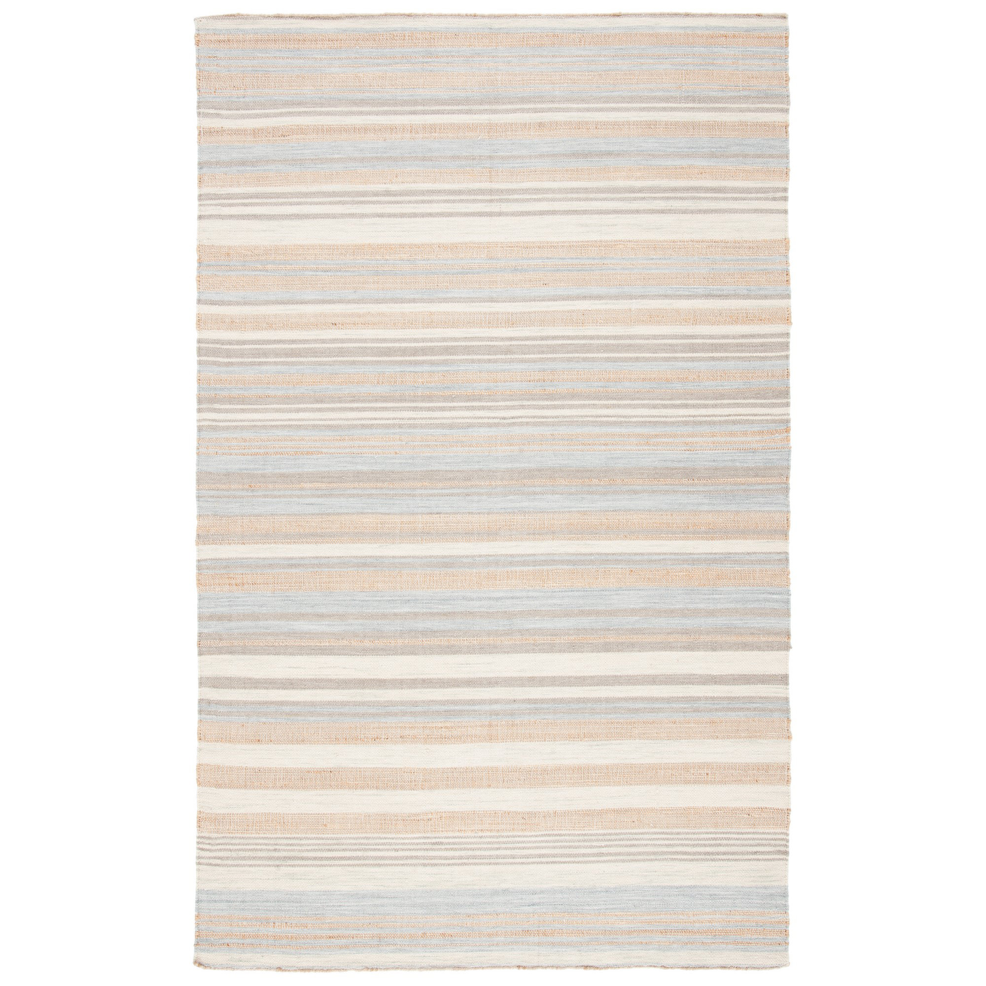 Highland Dunes Grice Hand Woven 50% Jute, 50% Wool Striped Rug | Wayfair