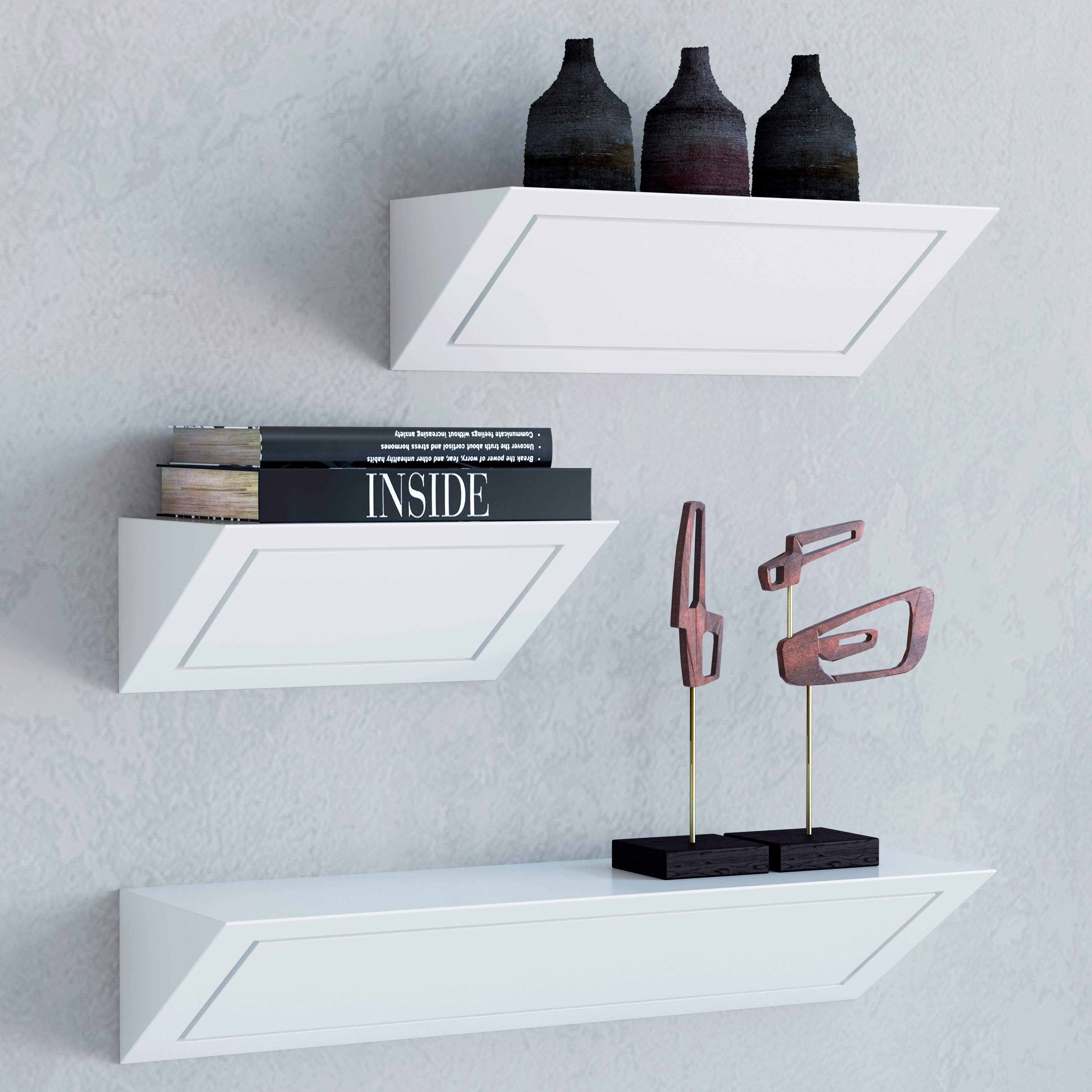Latitude Run® Alizaya 3 Piece Floating Shelf & Reviews | Wayfair