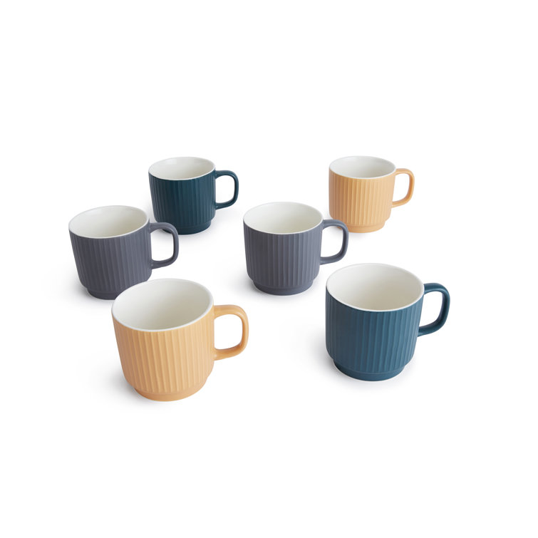 17 Stories Bornais Matt Ribbed Mug Set & Reviews | Wayfair.co.uk
