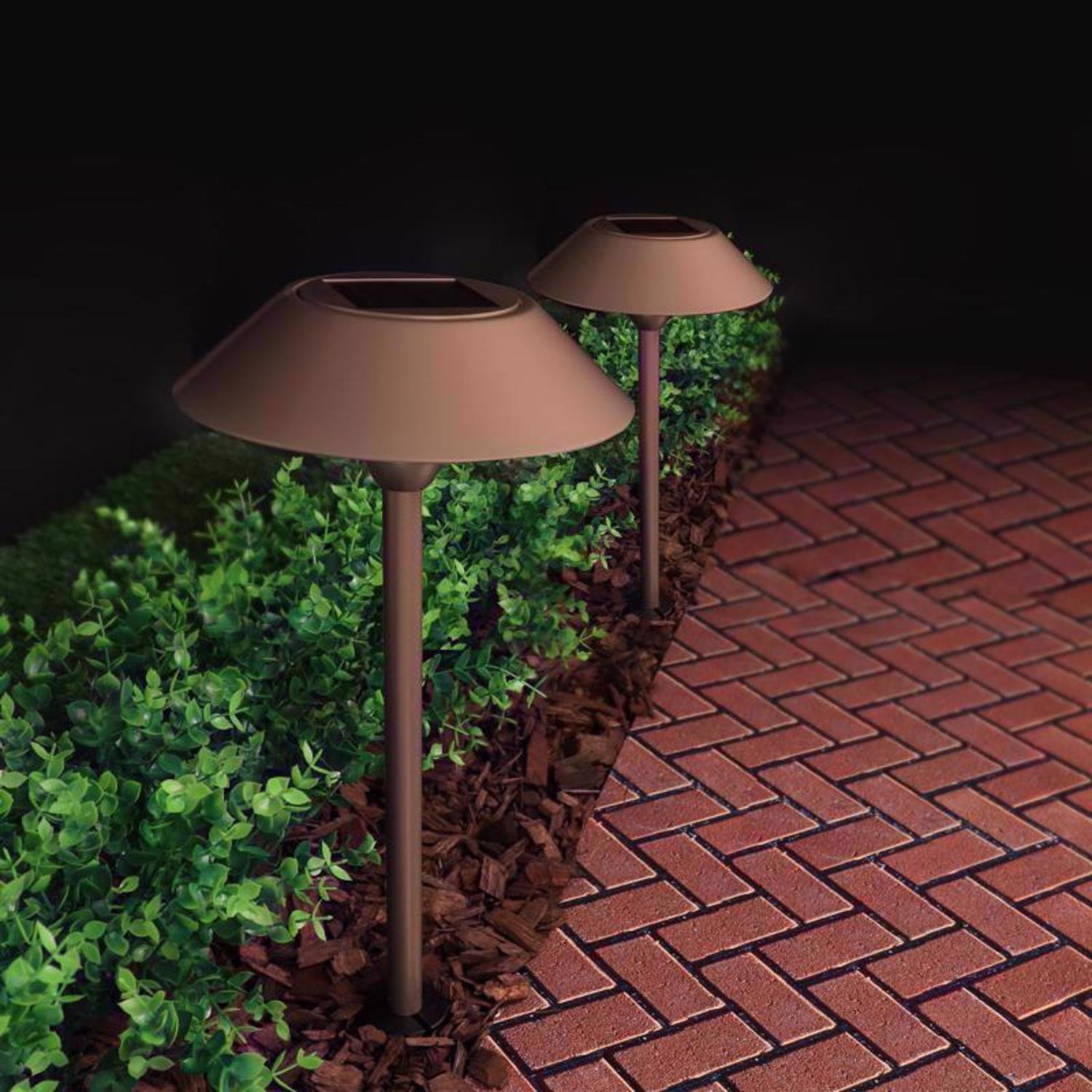 FeitElectric Feit OneSync Solar Powered 40 W LED Pathway Light 2 pk | Wayfair