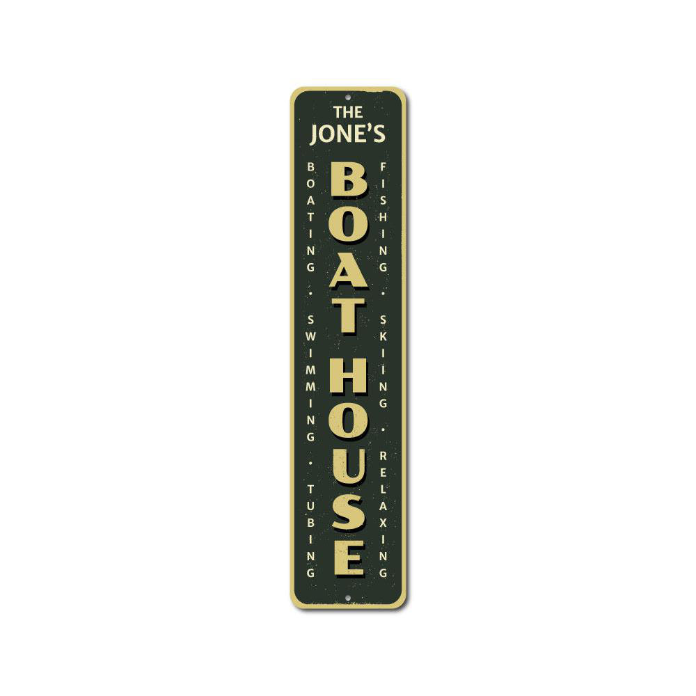 Lizton Sign Shop, Inc Boat House Vertical Custom Aluminum Sign | Wayfair