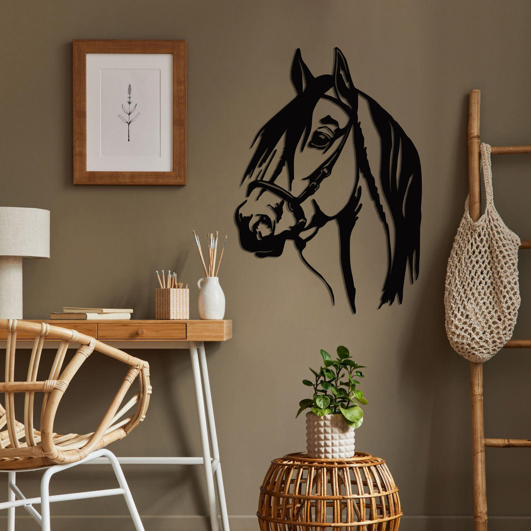 Dekadron Horse Head Metal Wall Art | Metal Wall Decor | Equestrian Wall ...