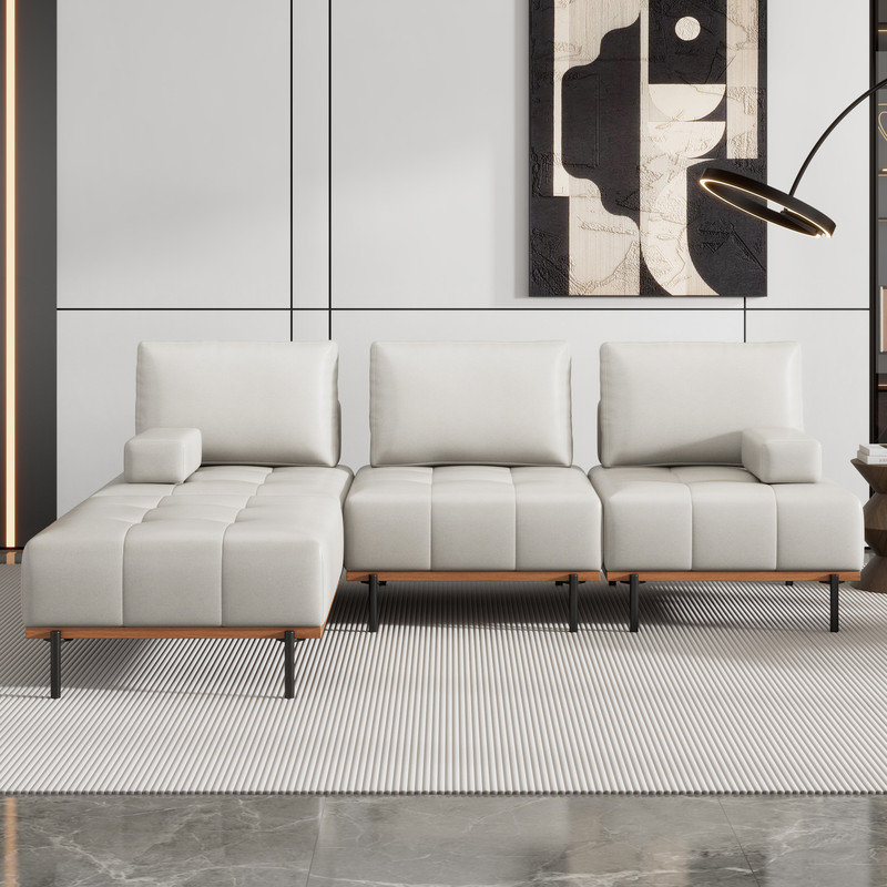 Ebern Designs Lenroy 4 - Piece Upholstered Sectional | Wayfair