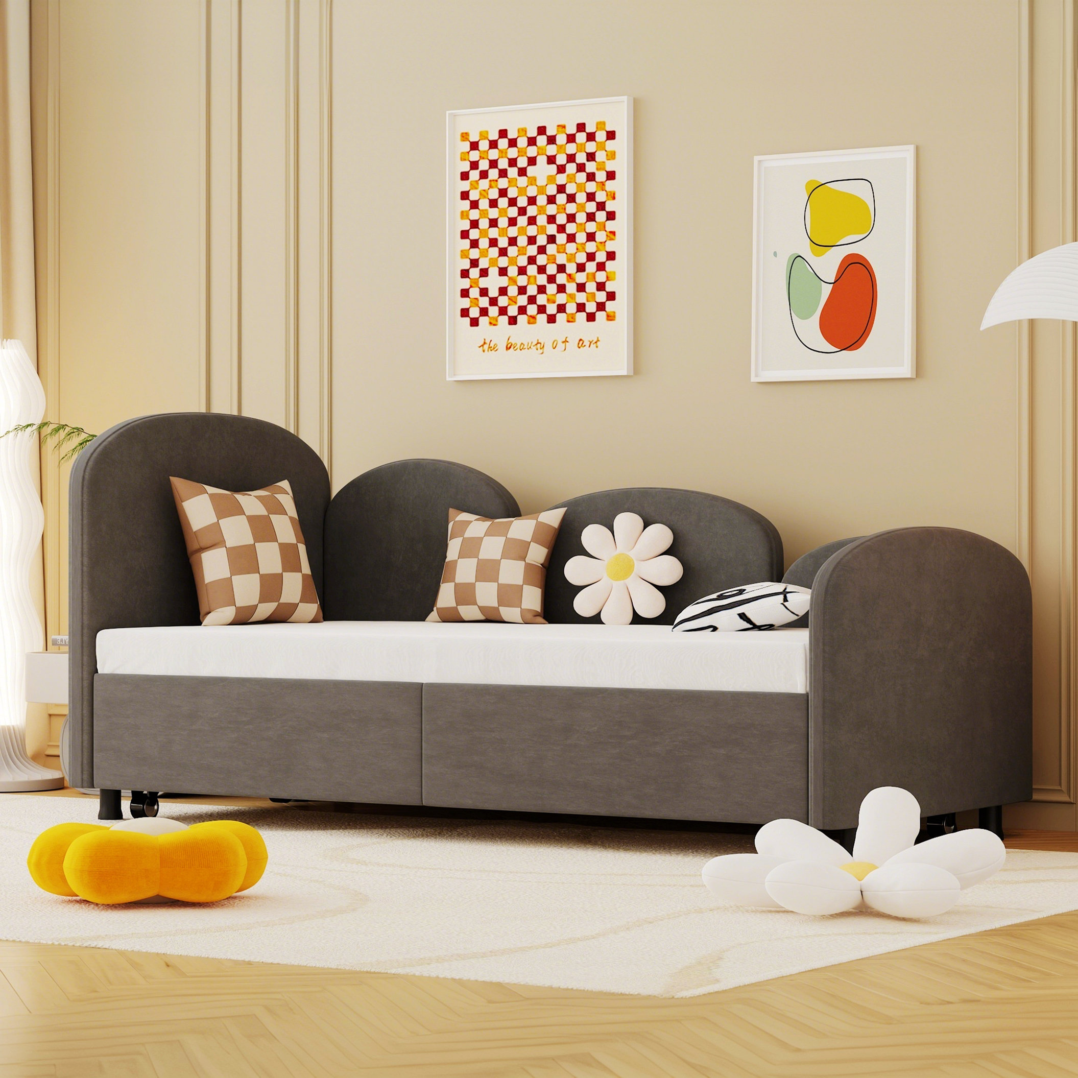 George Oliver Luxury Sleeper Sofa Bed with Soft Cushion - Ultimate ...