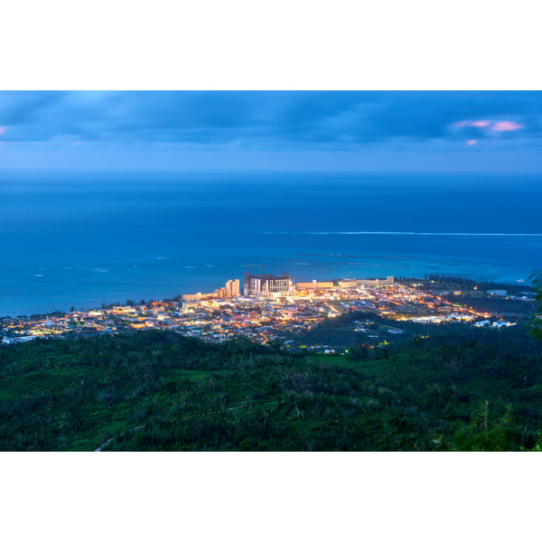 17 Stories Aerial View Of Saipan Town by Zorazhuang - Wrapped Canvas ...