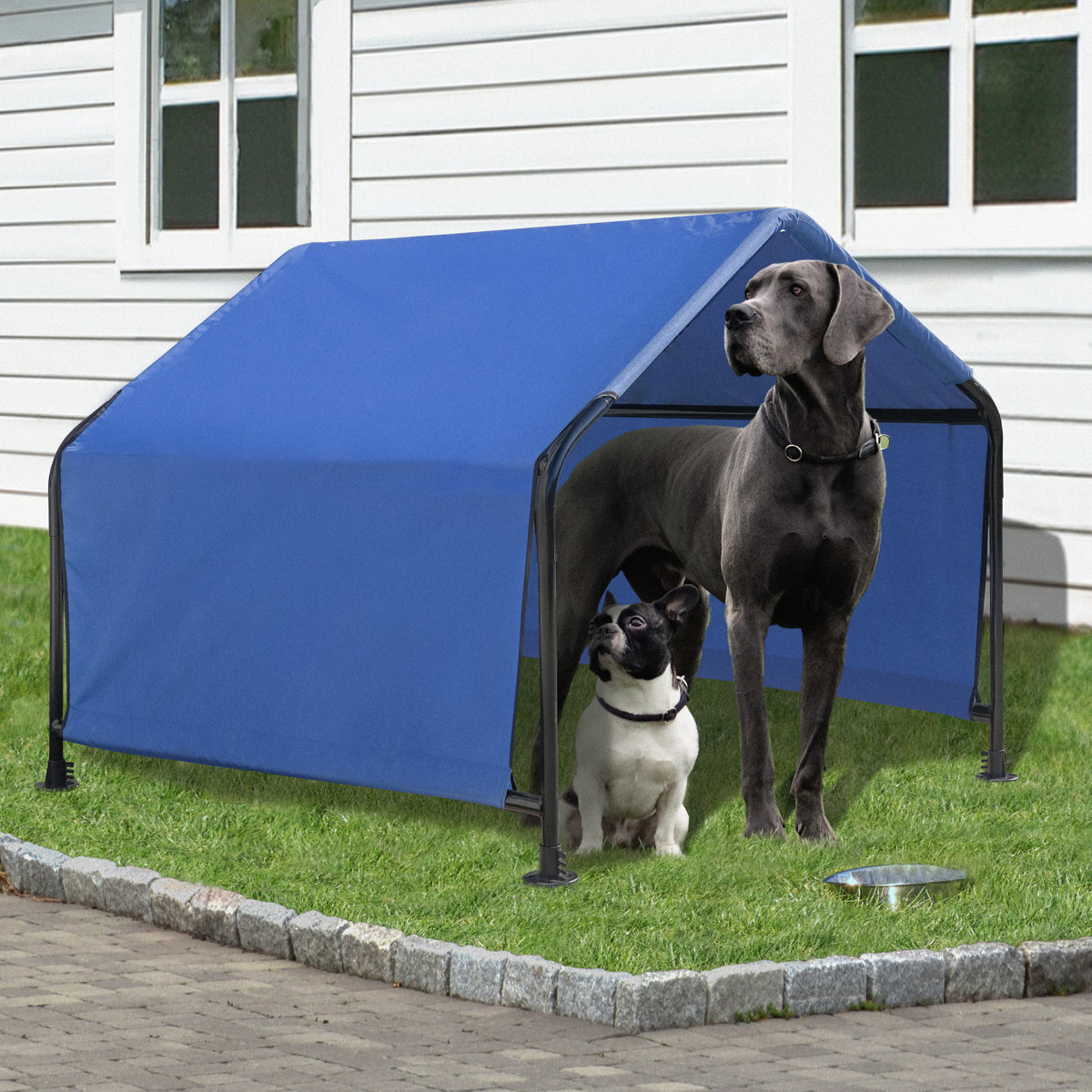 ShelterLogic Blue Dog Shade Canopy Pet Shelter & Reviews | Wayfair