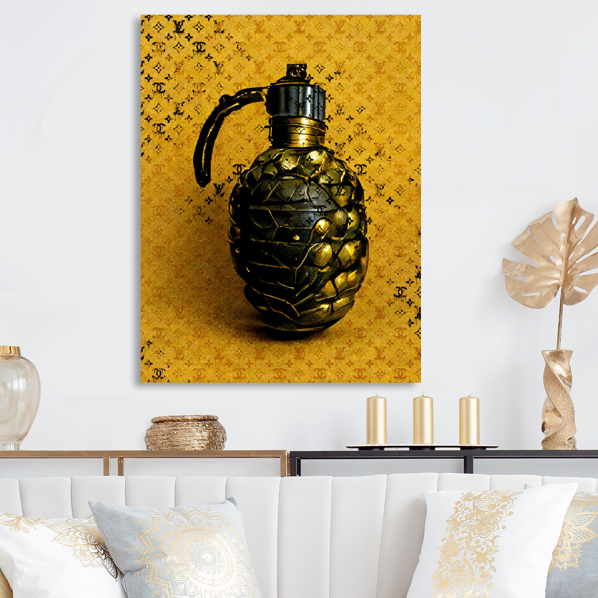 Red Barrel Studio® Luxury Brand Grenade I - Fashion Metal Wall Décor ...