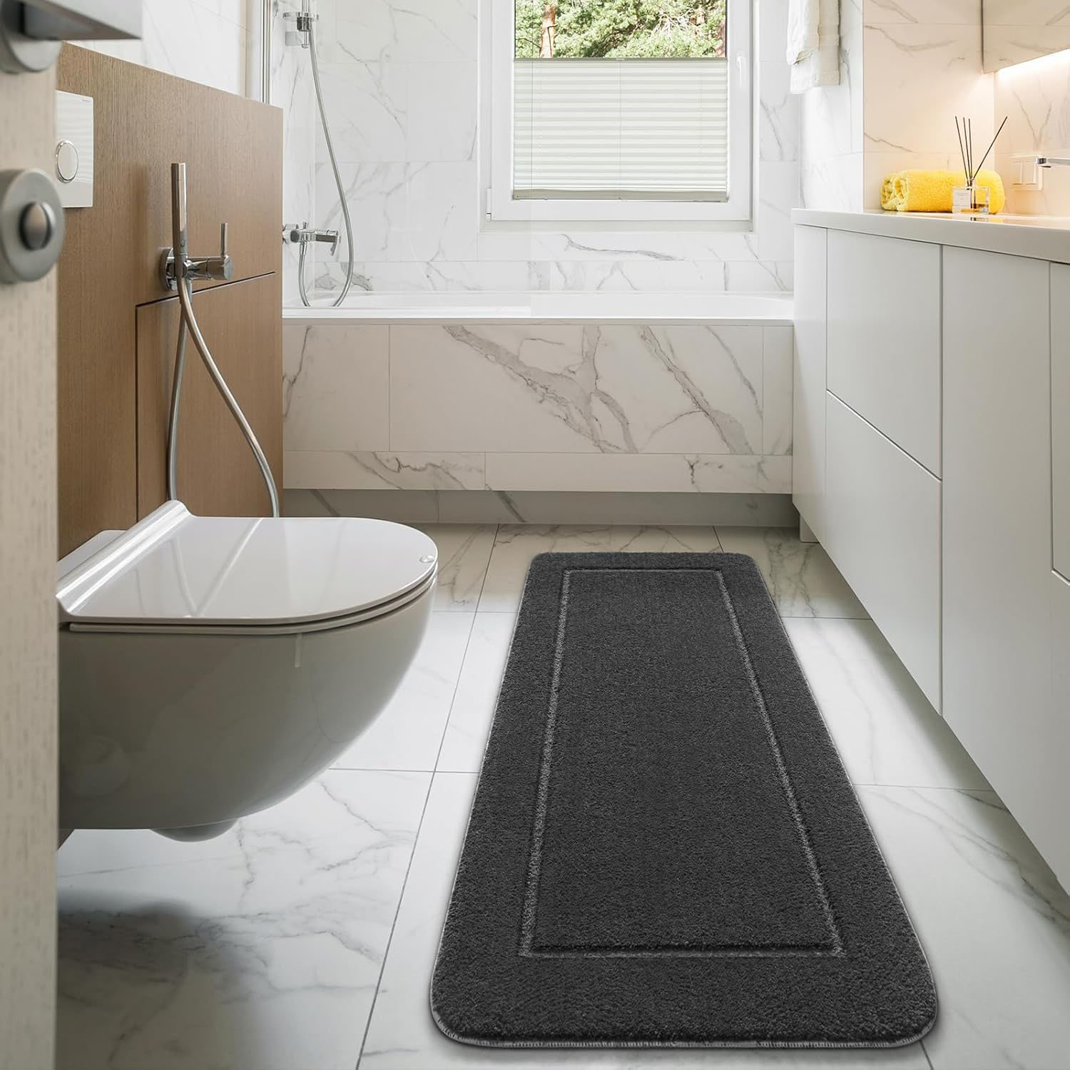Hokku Designs Luminous Non Slip Bathroom Rugs Runner 24 X 60 Inch ...