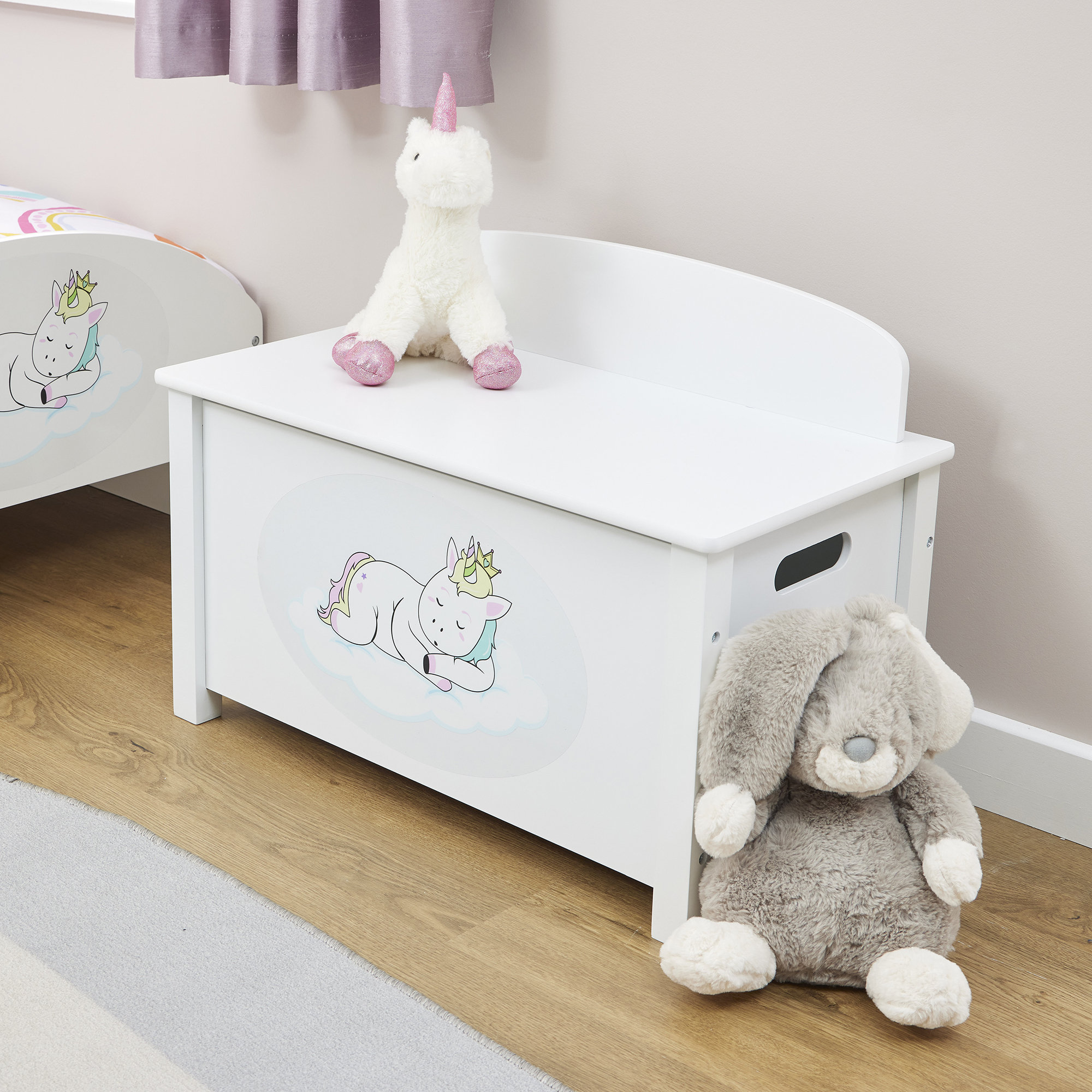 Liberty House Toys Kids Wooden Unicorn Toy Box | Wayfair.co.uk