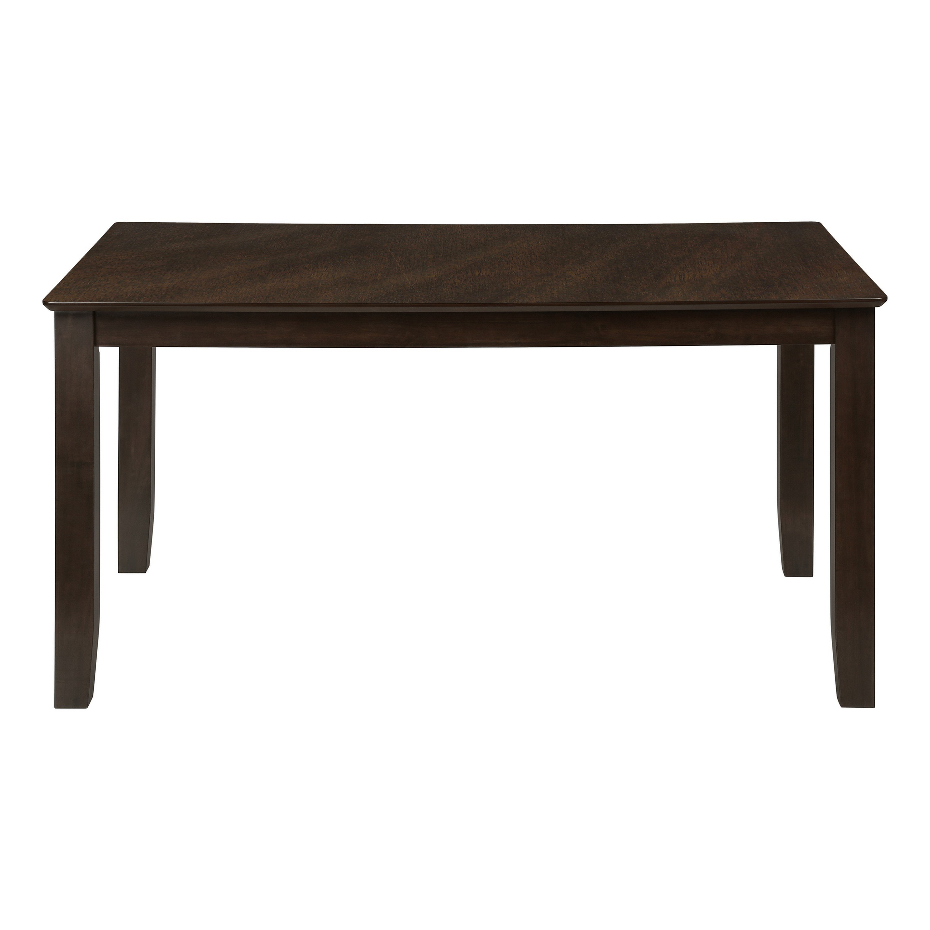 Benjara Sara Dining Table, 60 Inch Rectangular, Tapered Legs, Dark ...