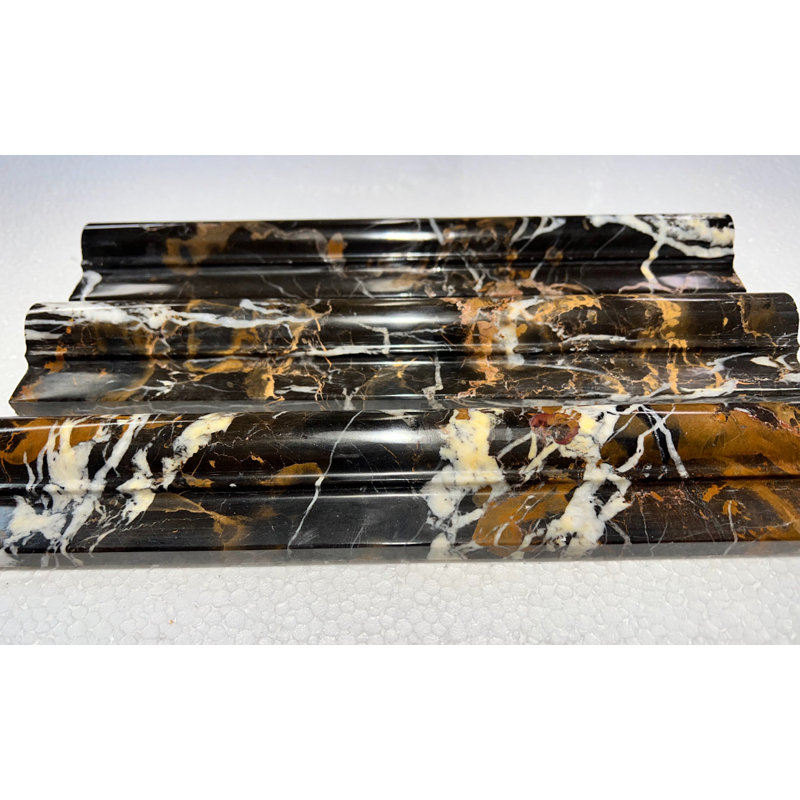 Tileville 2" x 12" Michael Angelo Marble Polished Marble Ogee Chair ...