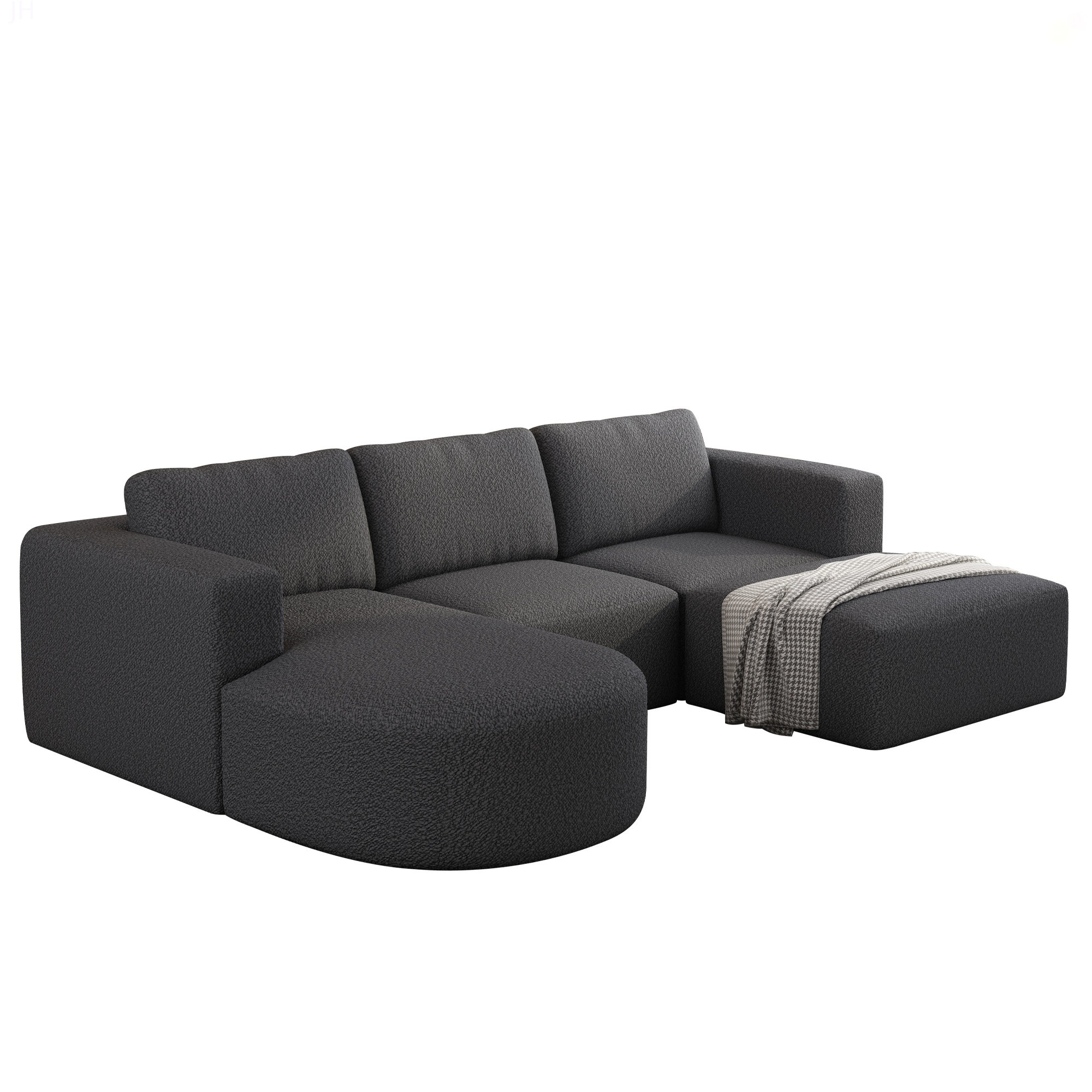 Latitude Run® Modular Sectional Sofa Sleeper Couch, Sectional Sofa With ...