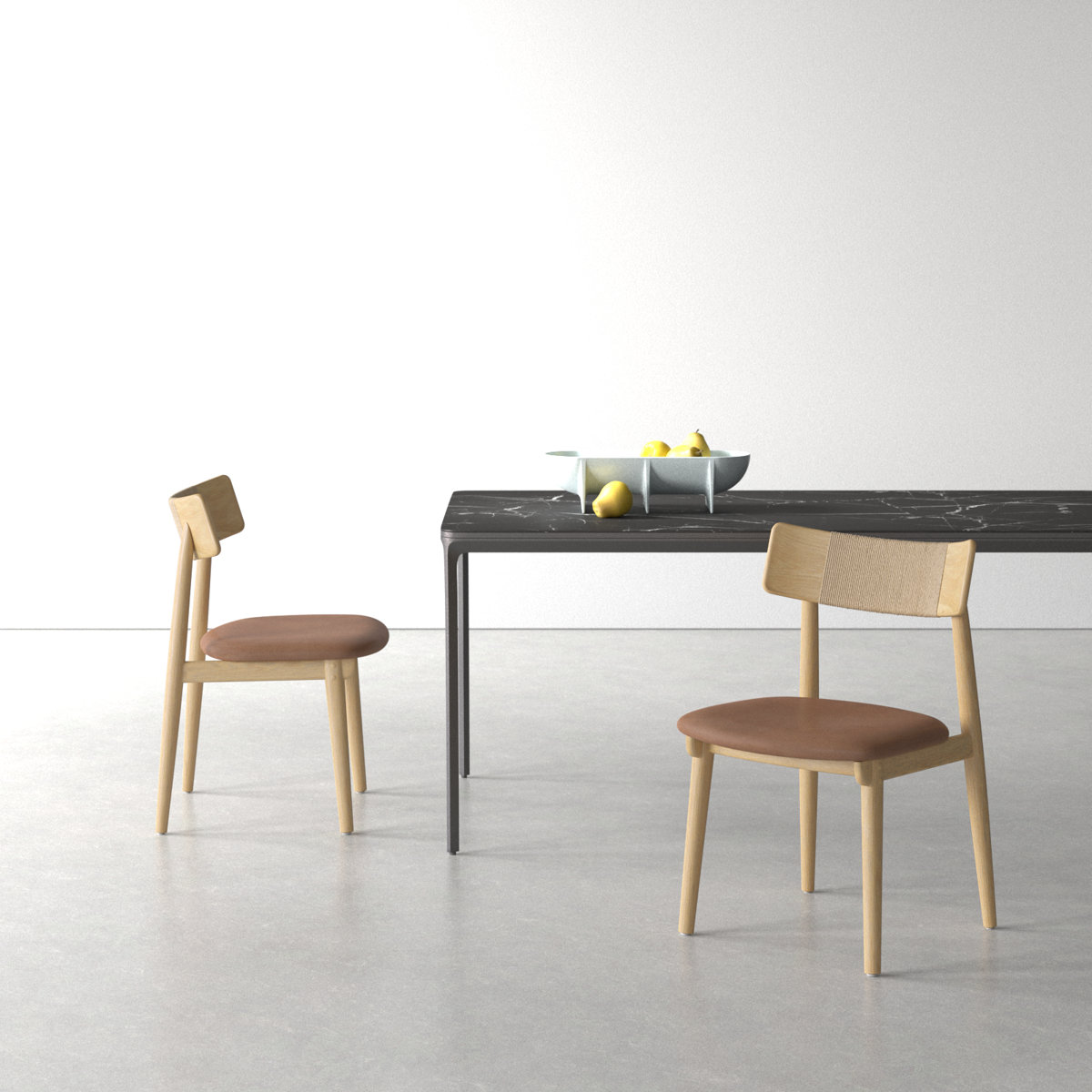 AllModern Sakina Leather Low Back Side Chair | Wayfair