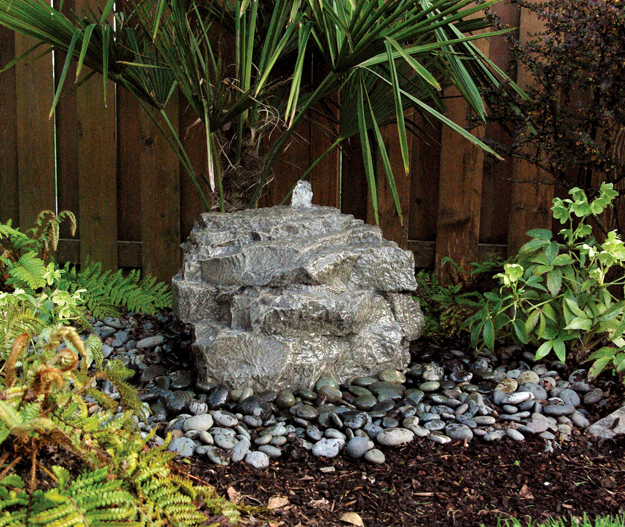 Loon Peak® Diandra Glass Fiber Reinforced Concrete Mini Mountain Spring ...