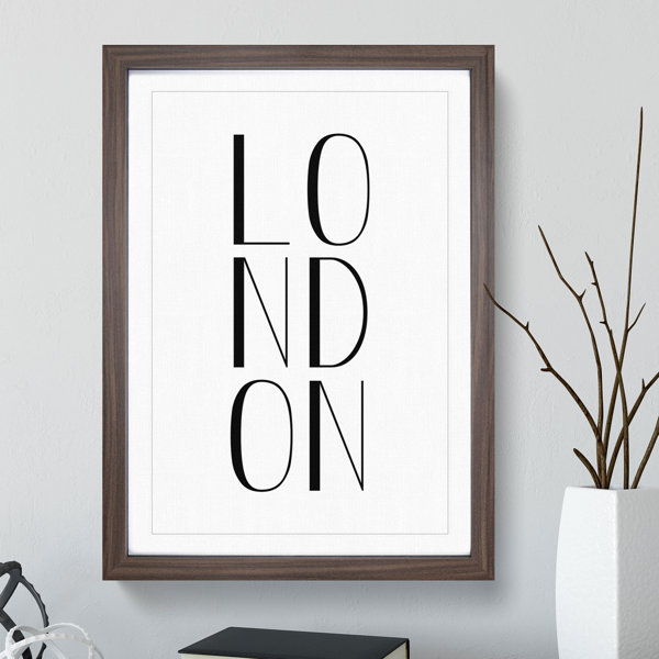 East Urban Home London - Picture Frame Typography | Wayfair.co.uk