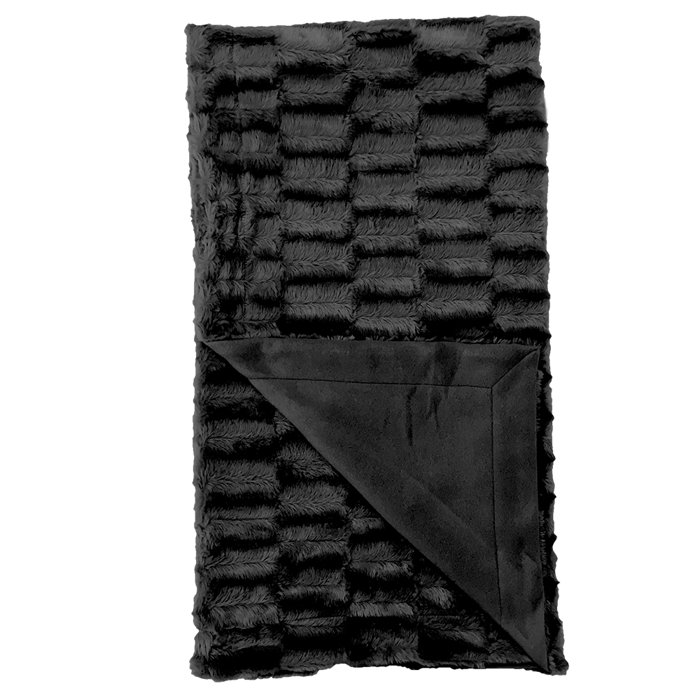 Millwood Pines Jana Textured Faux Fur Throw & Reviews - Wayfair Canada