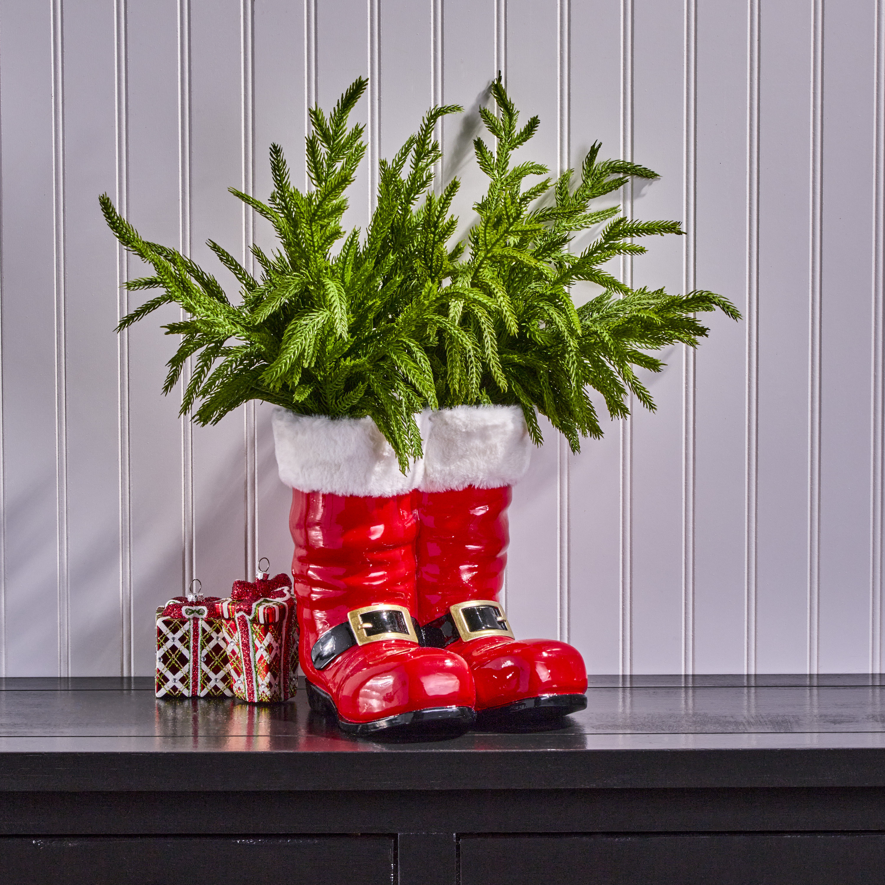 The Holiday Aisle® 17" Real Touch Norfolk Pine Bundle Set of 2 | Wayfair