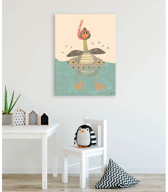 Oopsy Daisy Splish, Splash, Splosh Canvas Art | Perigold