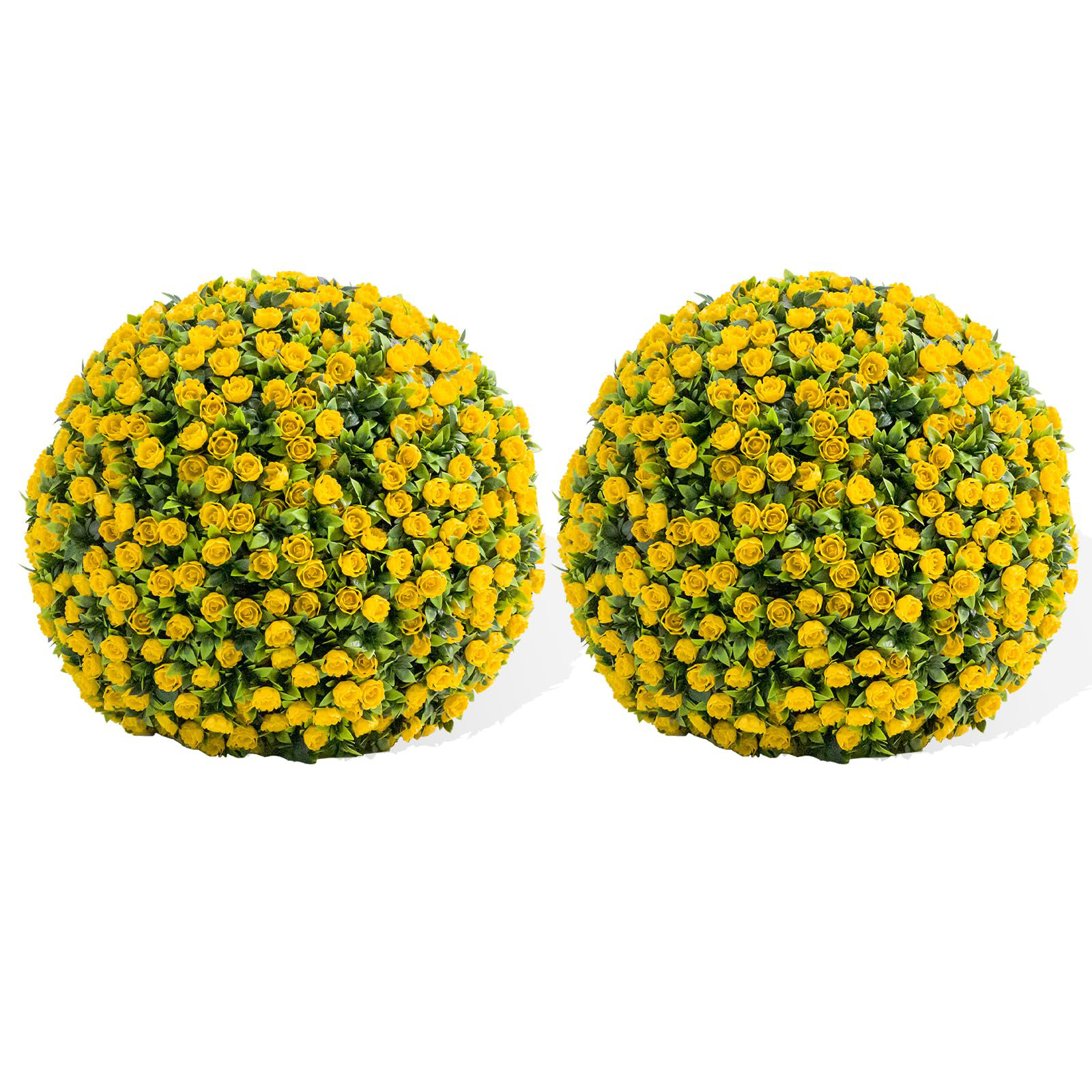 Red Barrel Studio® Artificial Topiary Balls 2-Pack - UV-Resistant PE ...