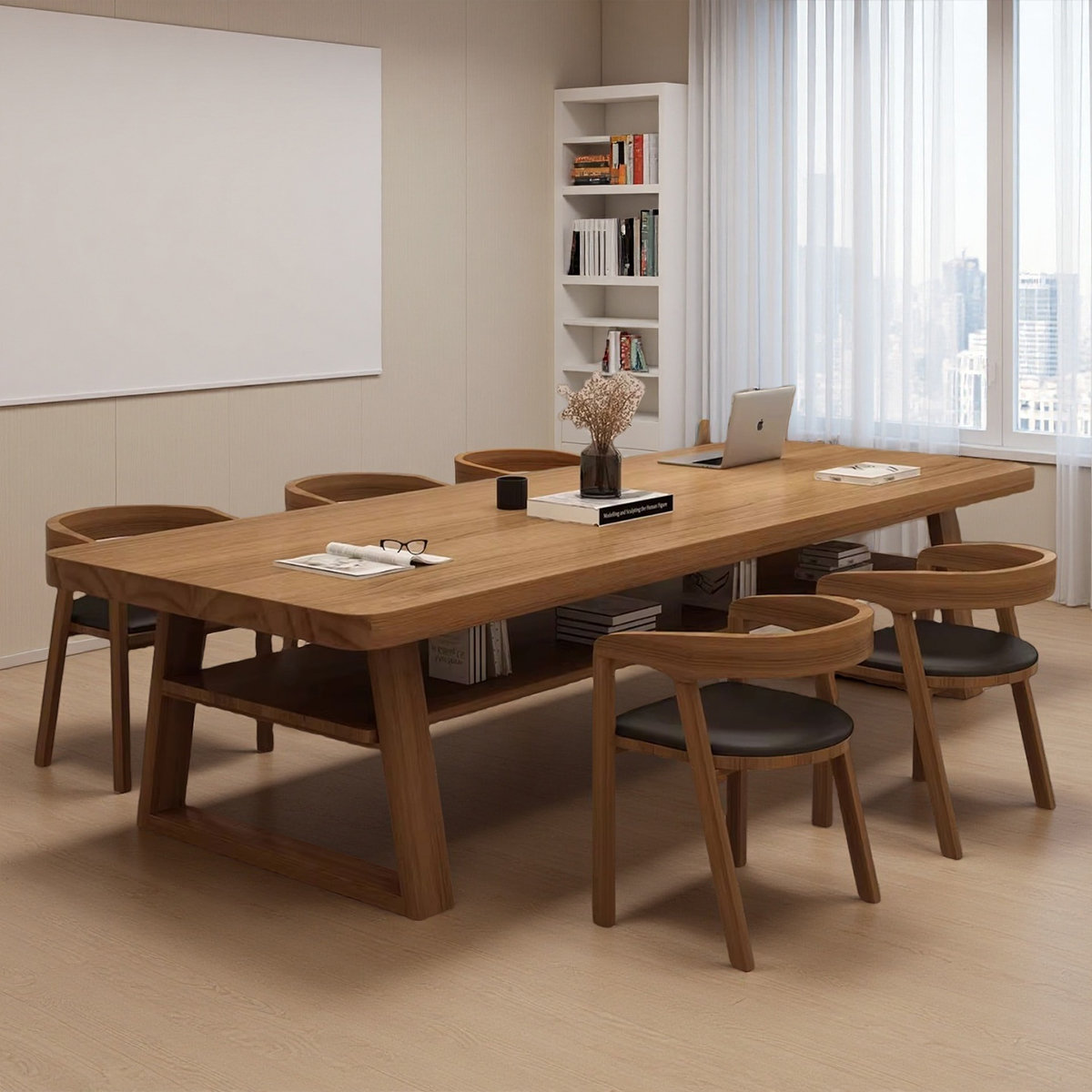 Latitude Run® Modern Rectangular Solid Wood Conference Tables - Wayfair ...