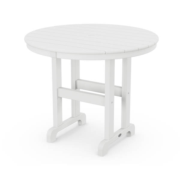 POLYWOOD® Round Farmhouse Counter Table & Reviews | Wayfair