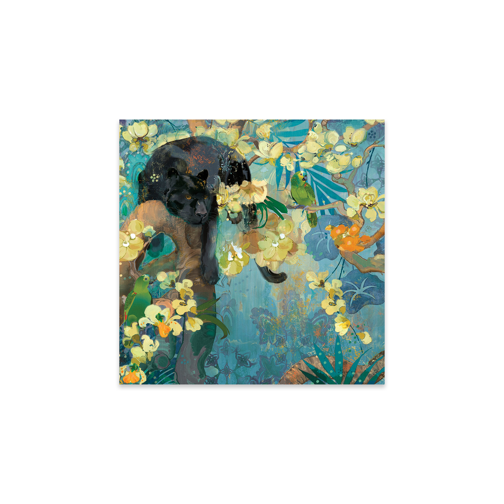 Red Barrel Studio Black Jaguar Print On Acrylic Glass - Wayfair Canada