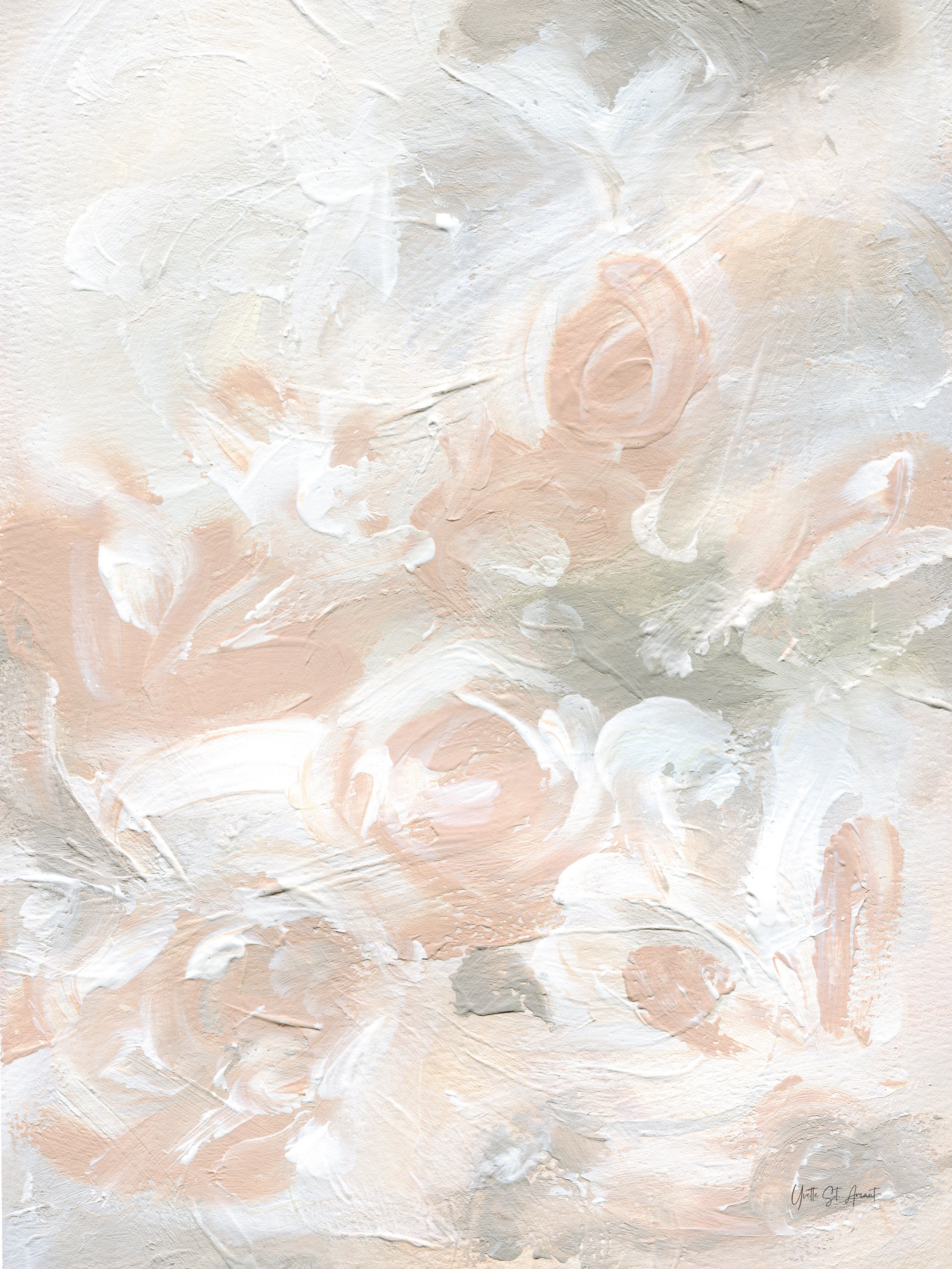 Kelly Clarkson Home "Blushing Abstract" Print on Canvas by Yvette St ...