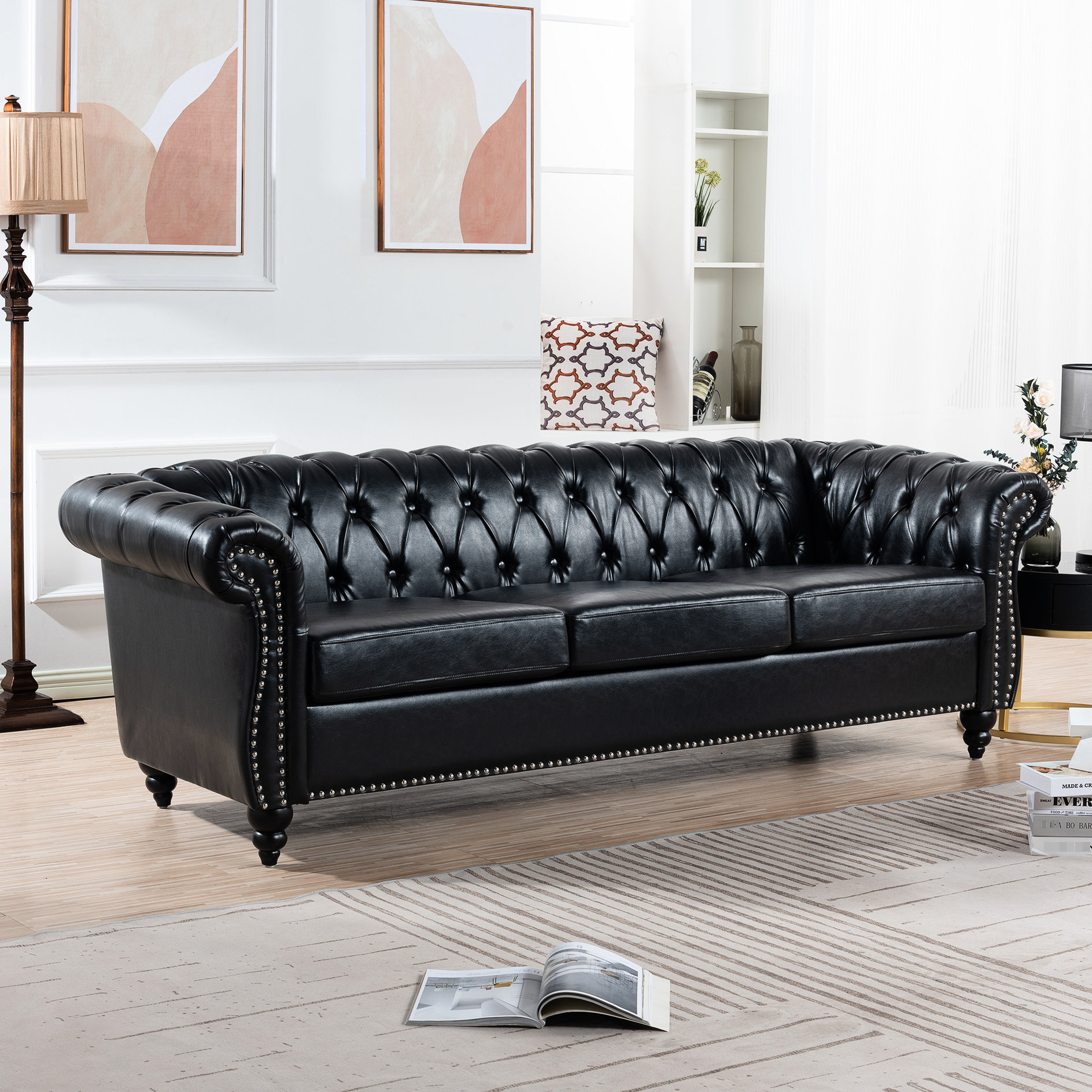 Latitude Run® Relaxing And Supportive Seating With Rolled Arm, Three ...
