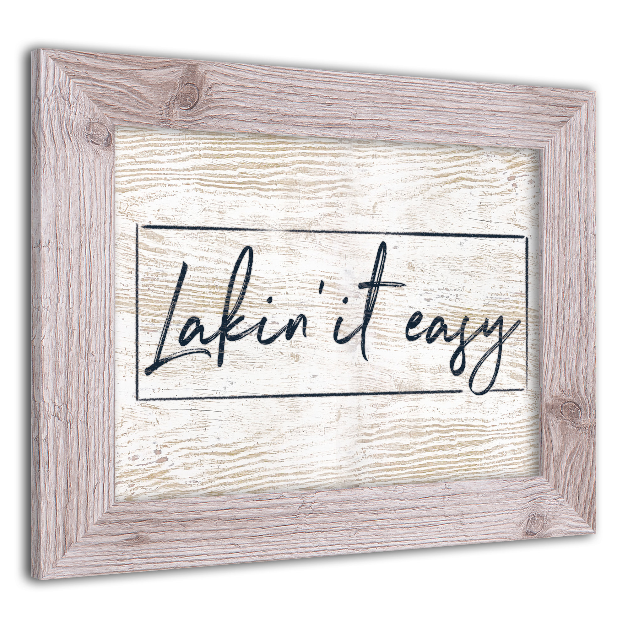 Trinx Lakin' It Easy Framed Print | Wayfair